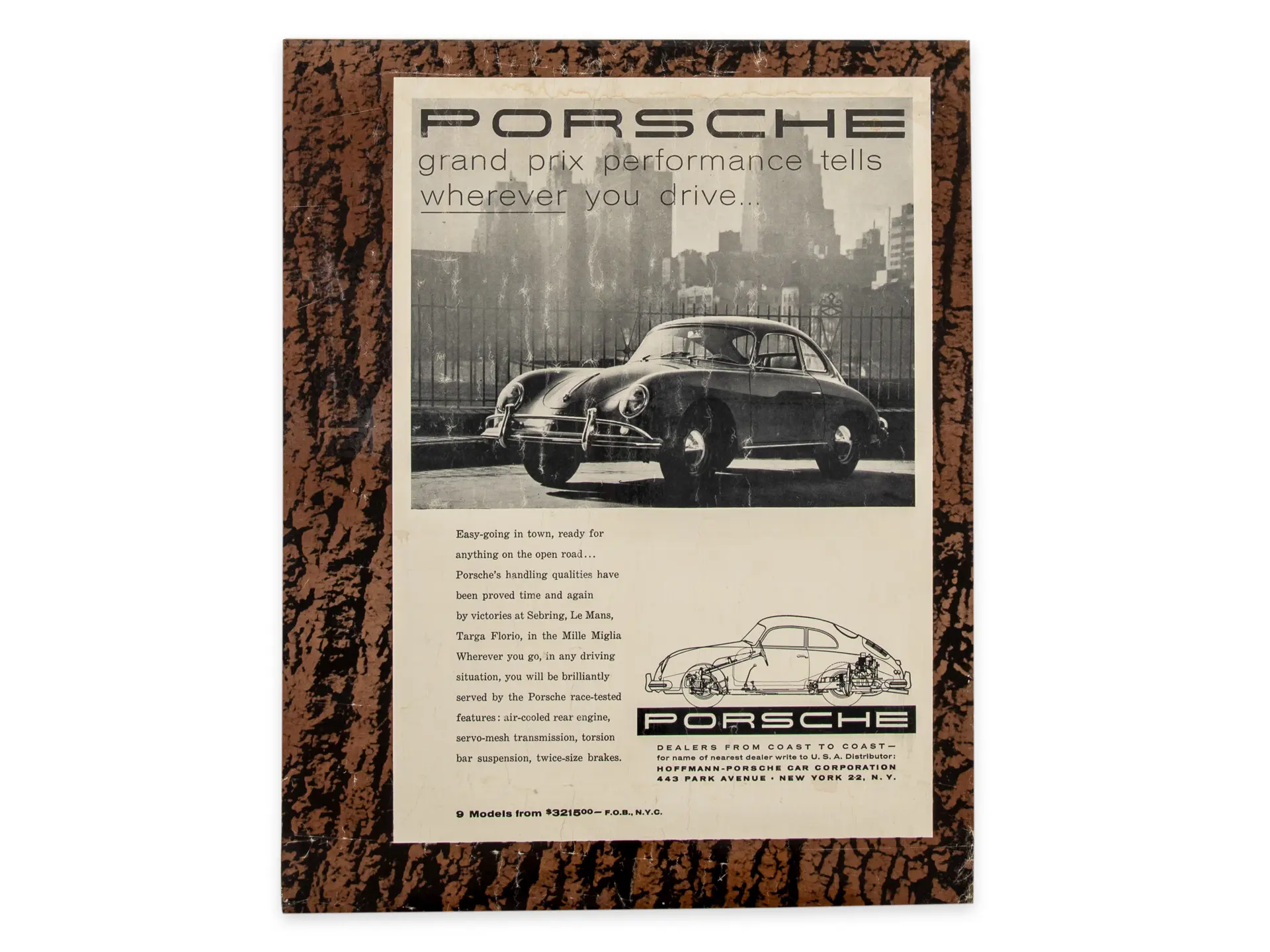 Hoffman-Porsche Advertisement on Posterboard | The White Collection ...