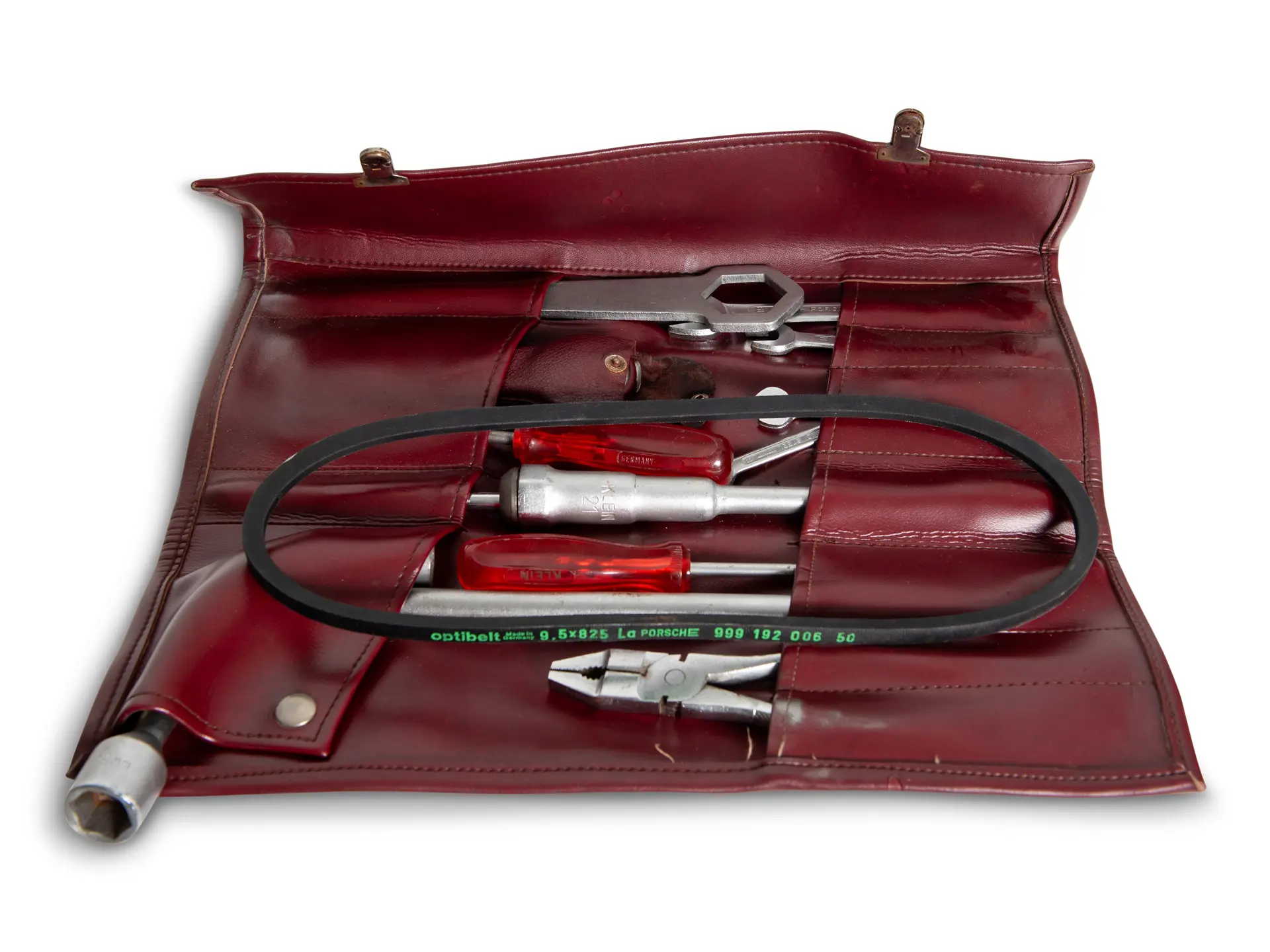 Porsche 356 B/C Tool Kit, Maroon Vinyl | The White Collection | RM ...