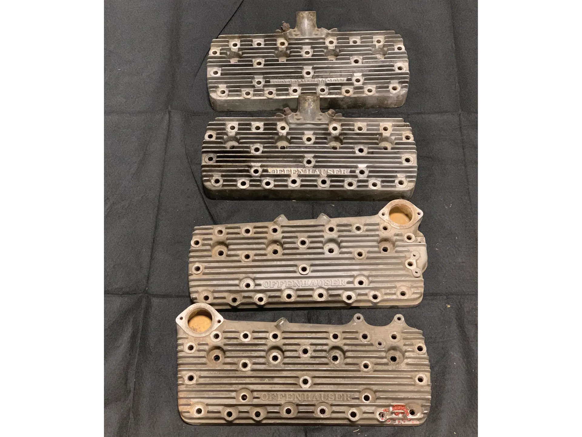 Set of Offenhuster 8BA Ford Heads and 24-Stud Ford Heads | Auburn Fall ...