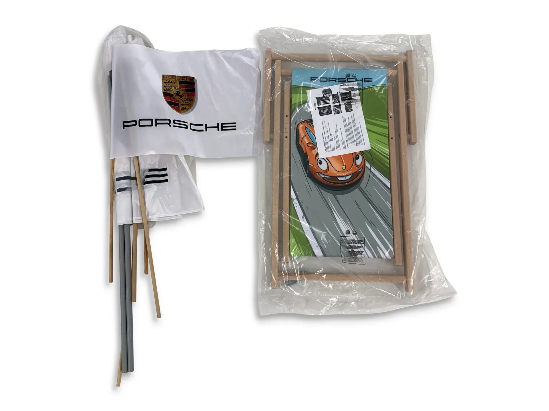 Folding Porsche Children's Chair with Group of Flags | The White ...