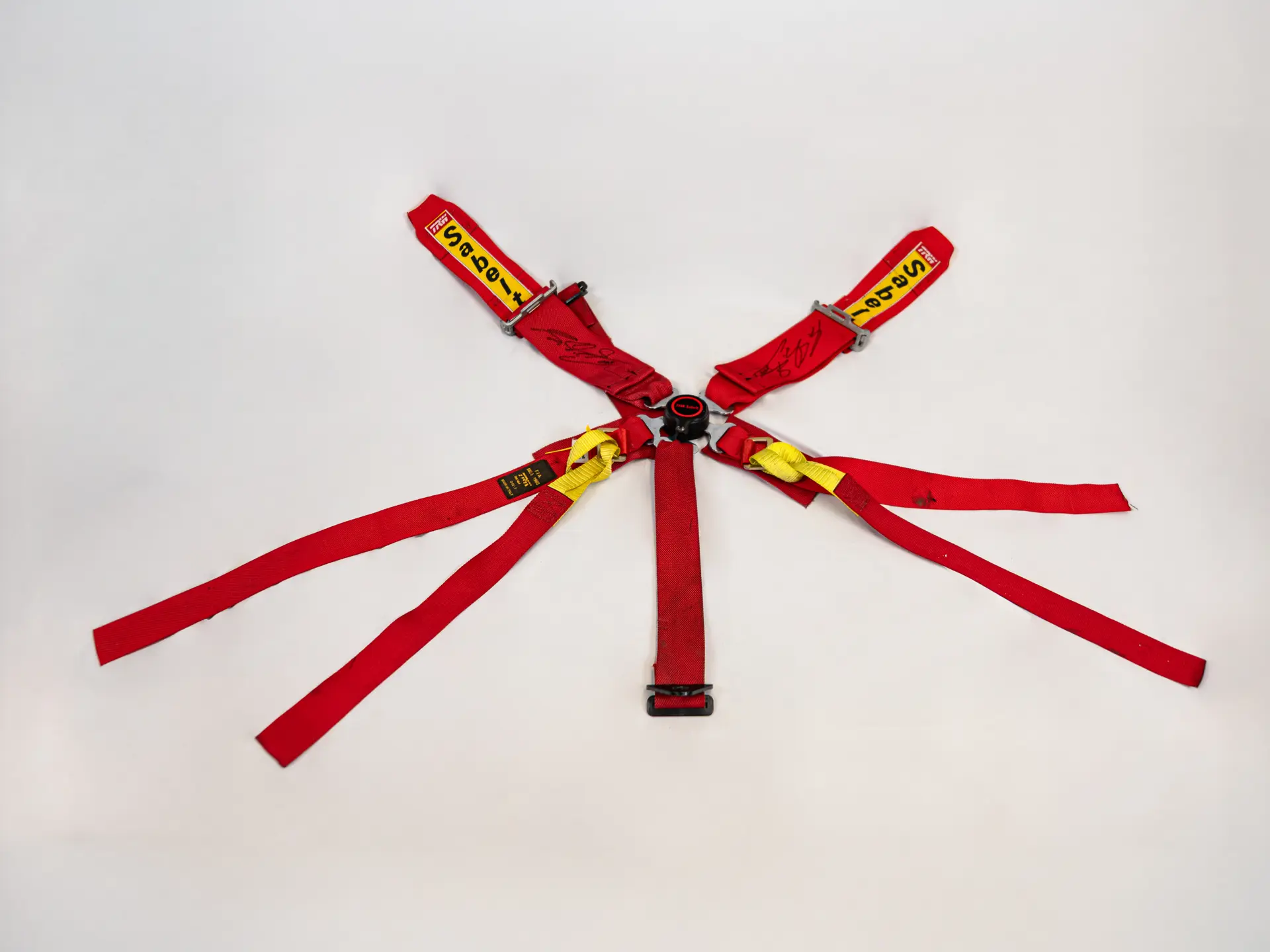 1997 Sabelt TRW Michael Schumacher Signed Five-Point Racing Harness ...