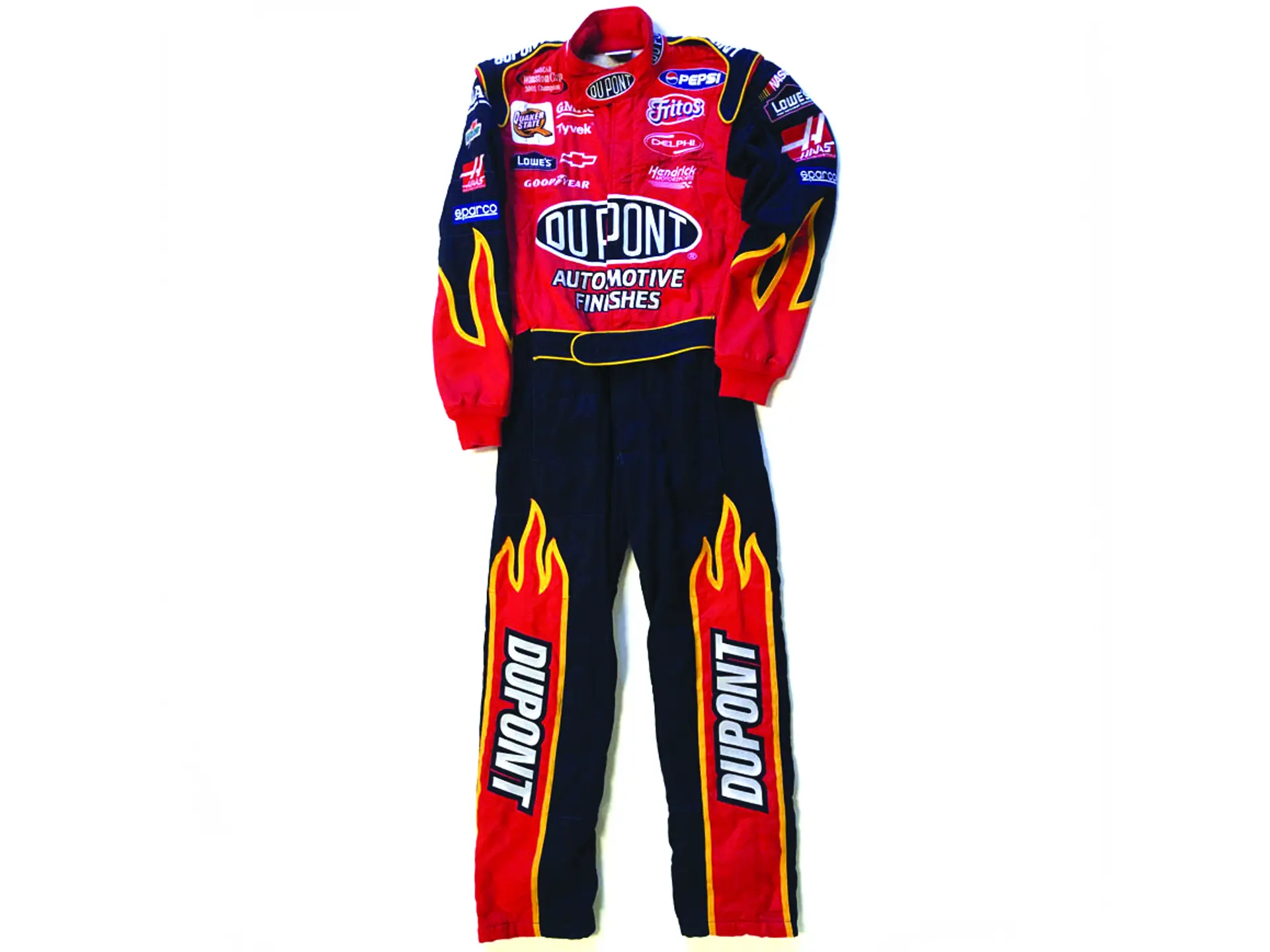 An authentic, autographed Jeff Gordon racing suit from the 2003 season ...