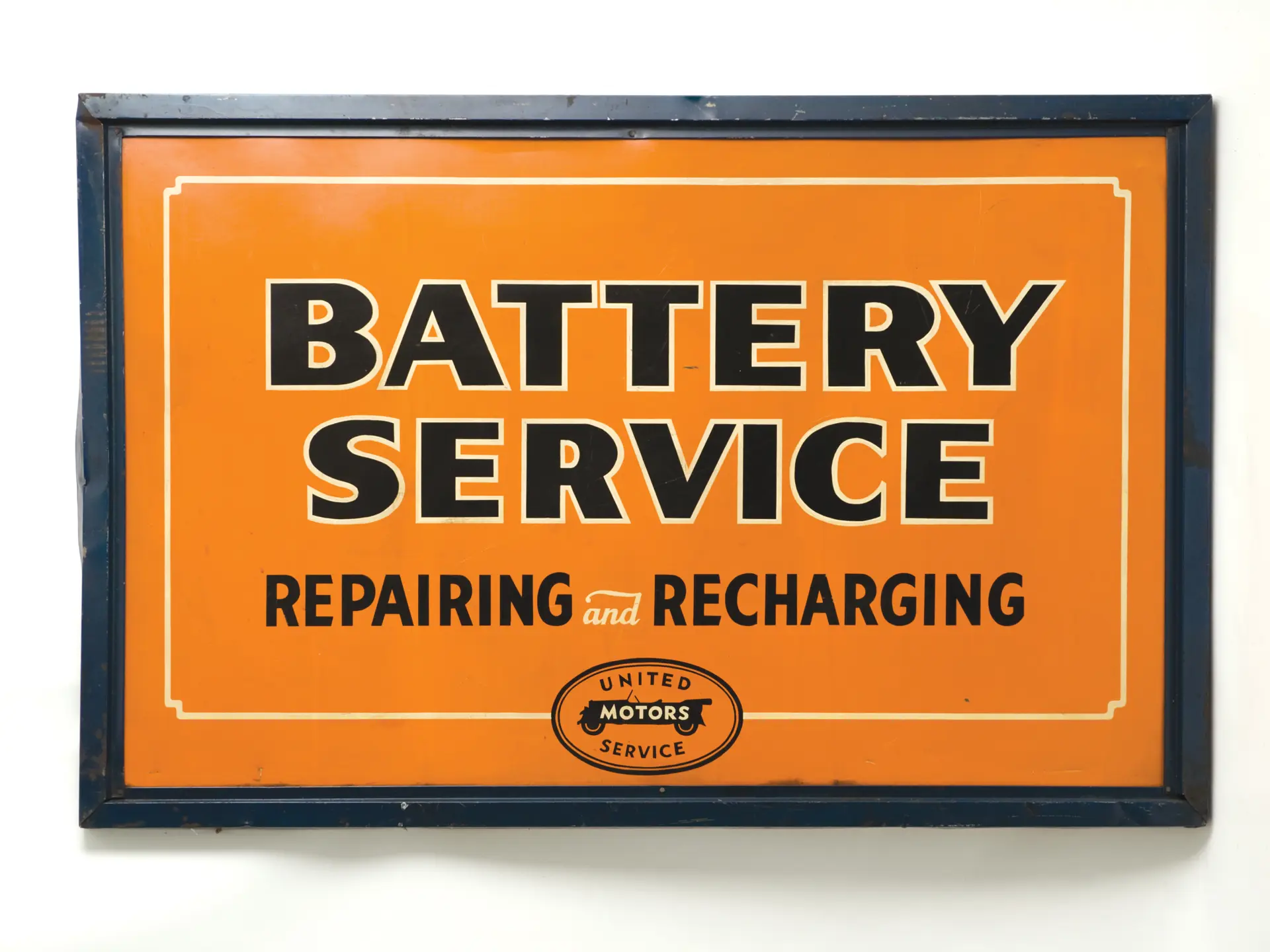 United Motors Battery Service Sign | Vintage Motor Cars of Hershey 2009 ...