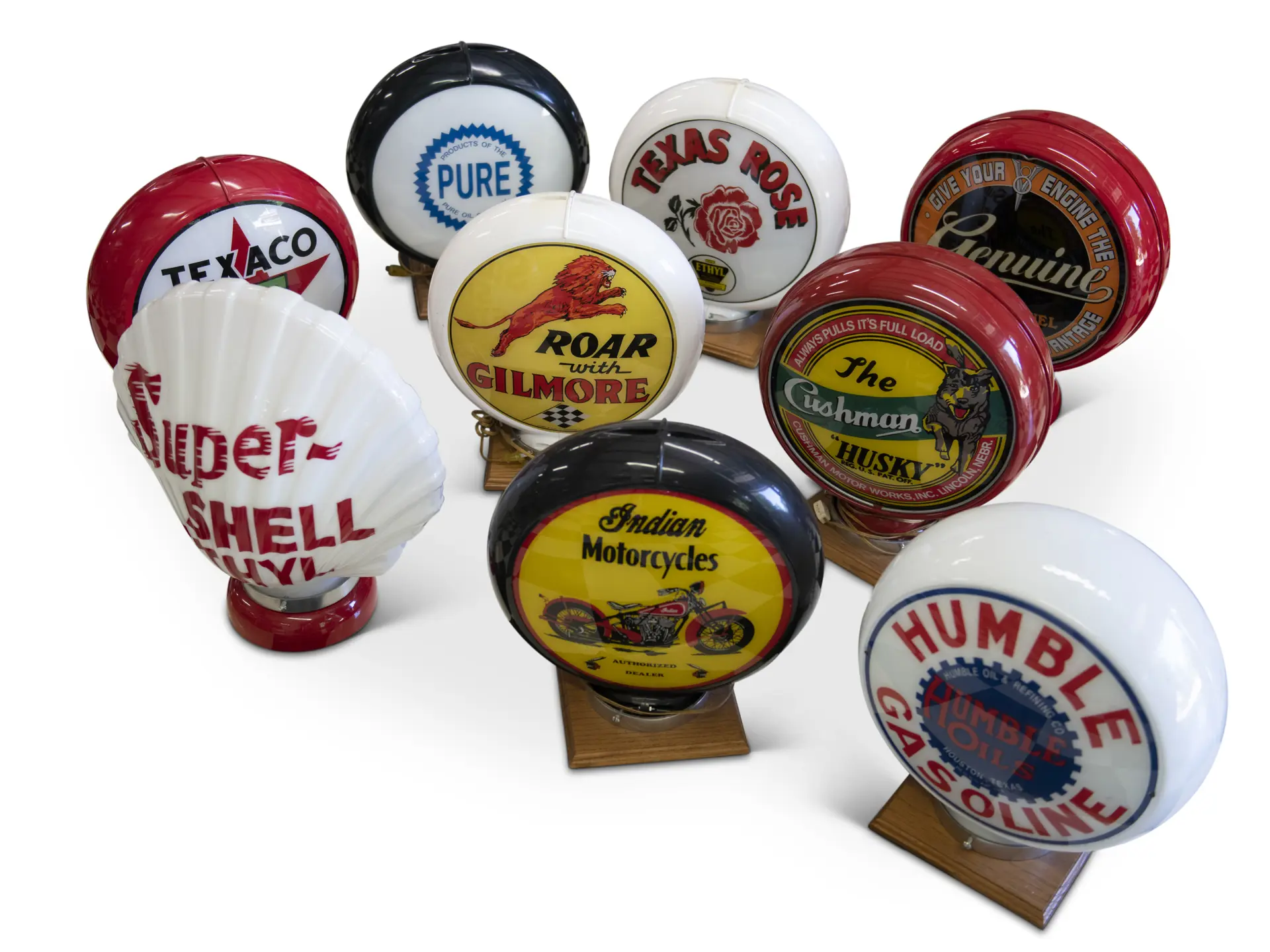 Nine Gas Globes | Gene Ponder Collection | RM Sotheby's