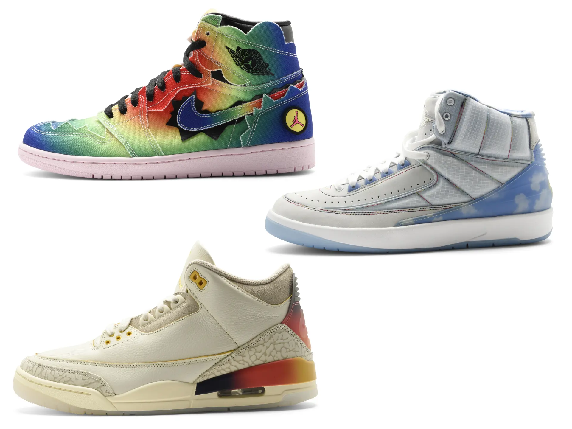 Set of Three | Nike Air Jordan J Balvin Sneakers | Dare to Dream | The ...
