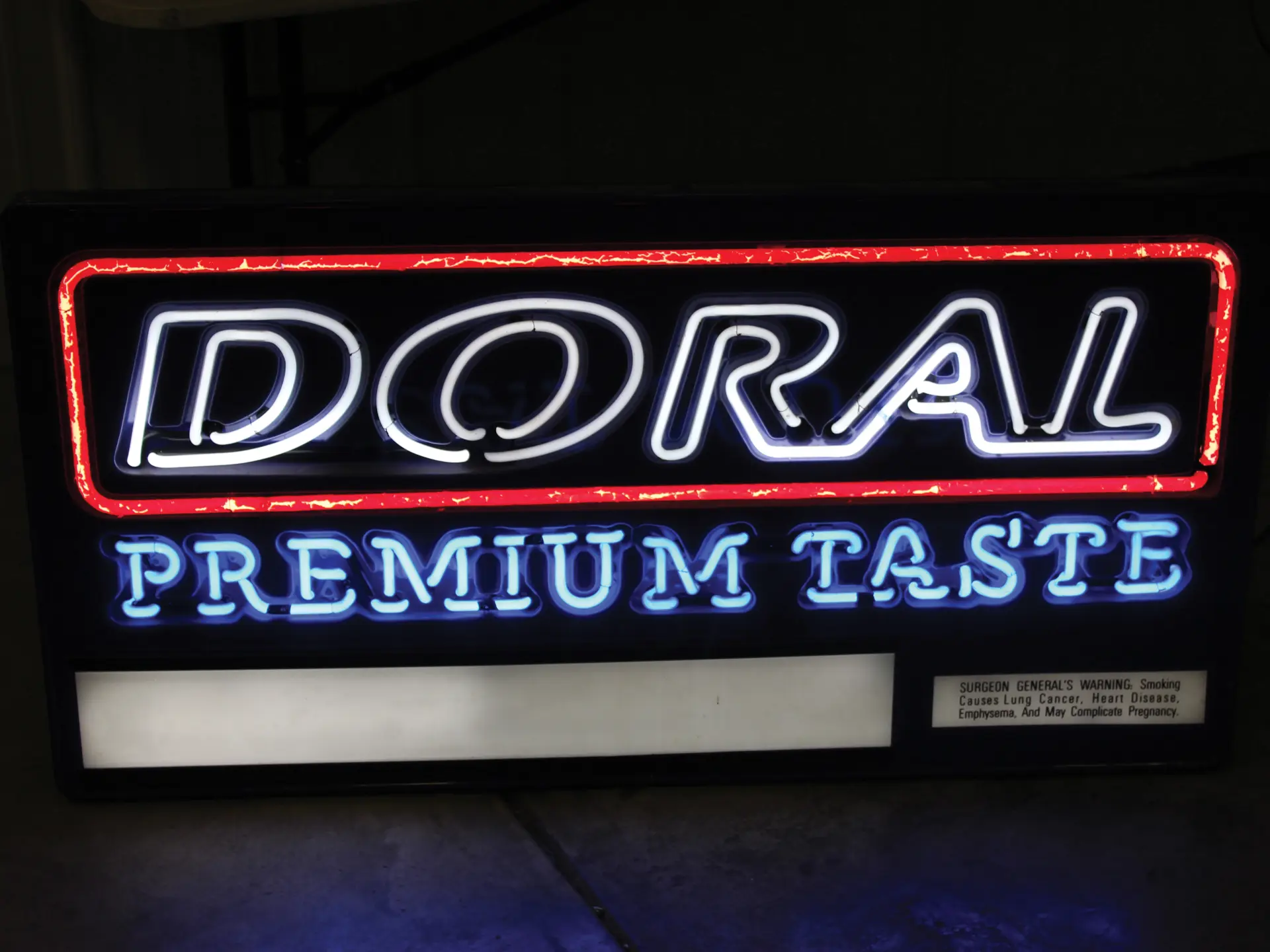 "Doral Premium Taste" Cigarettes Neon Sign | Auburn Fall 2019 | RM ...