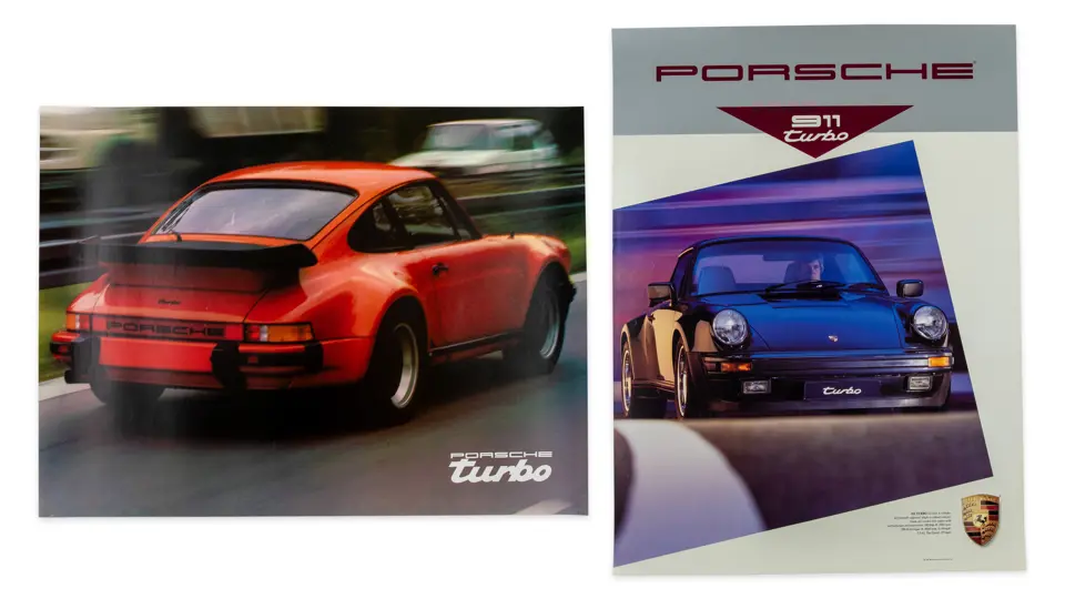 Two Porsche 911 Turbo Advertising Posters | The White Collection ...