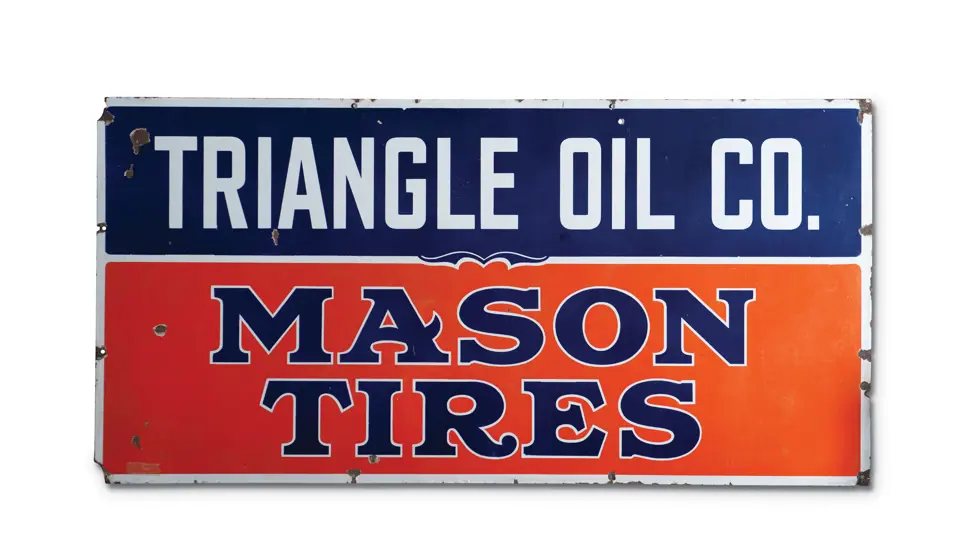 Mason Tires Porcelain Sign | The Guyton Collection | RM Sotheby's