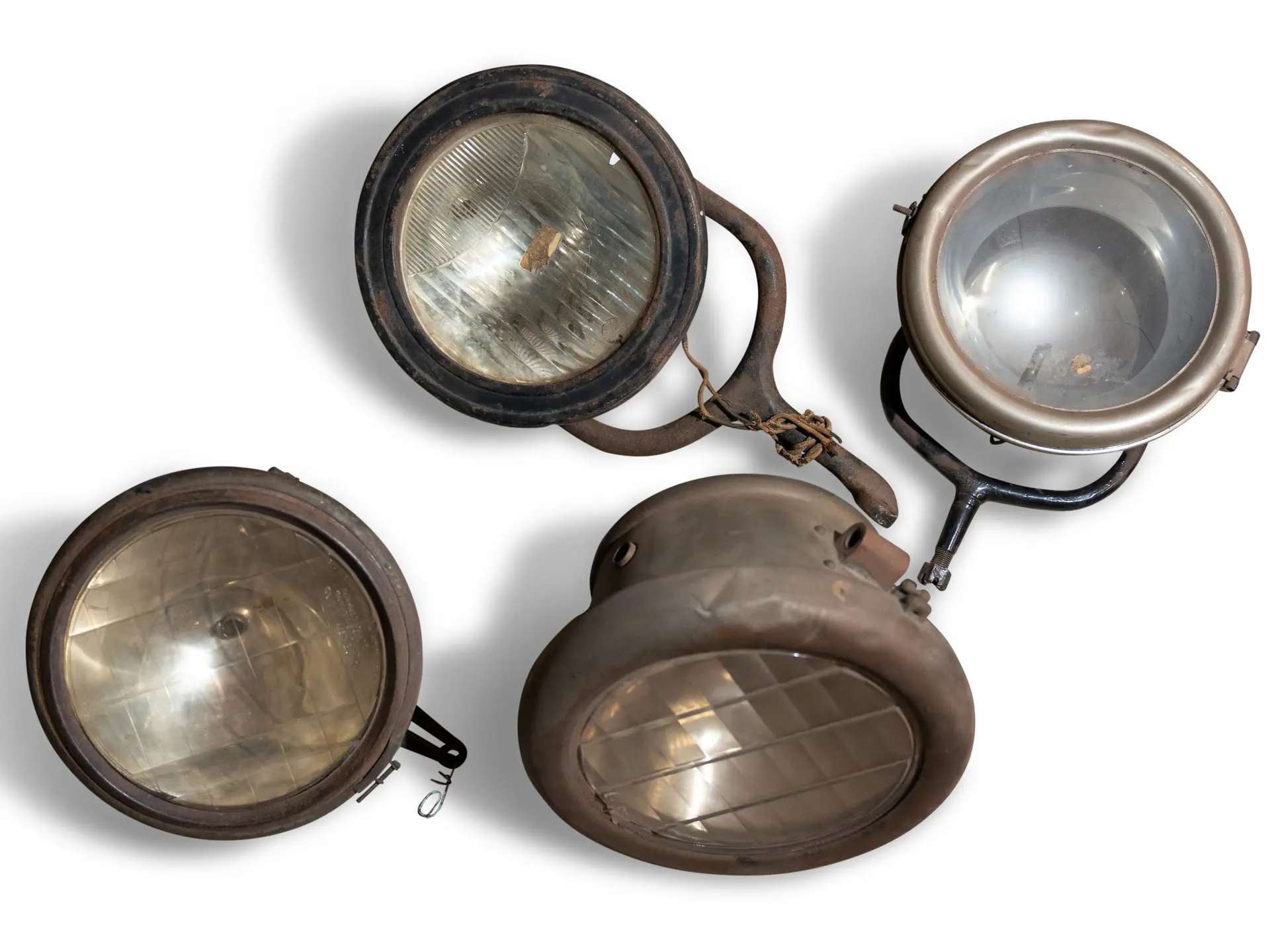 Four Antique Headlights | THE MITOSINKA COLLECTION | RM Sotheby's