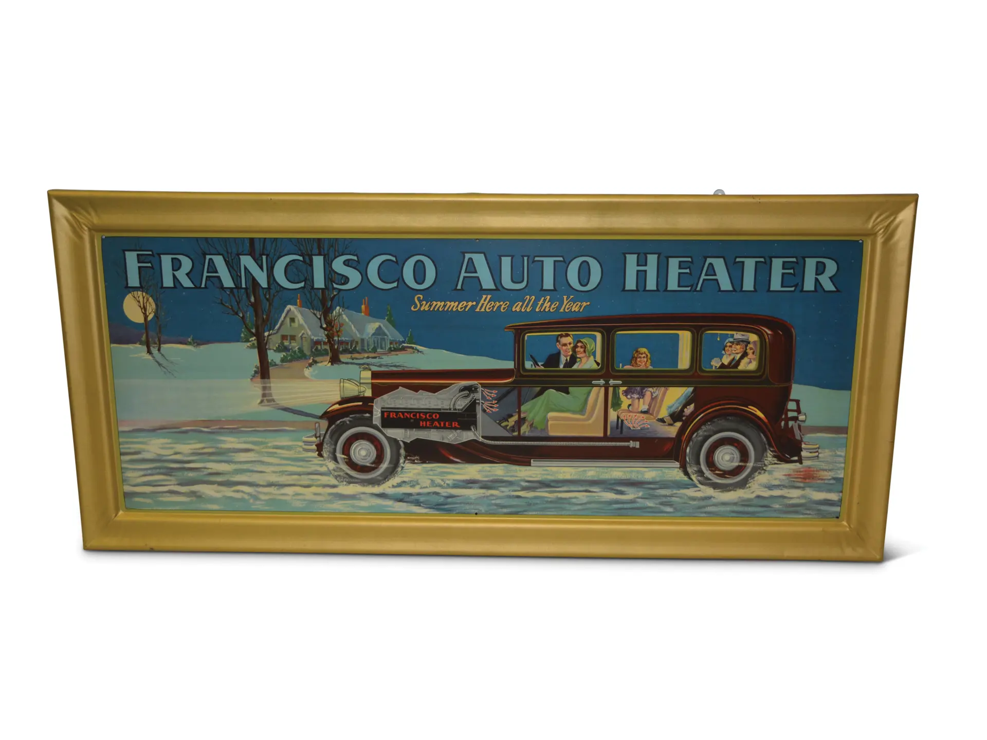 "Francisco Auto Heater "Metal Sign | Auburn Fall 2019 | RM Sotheby's