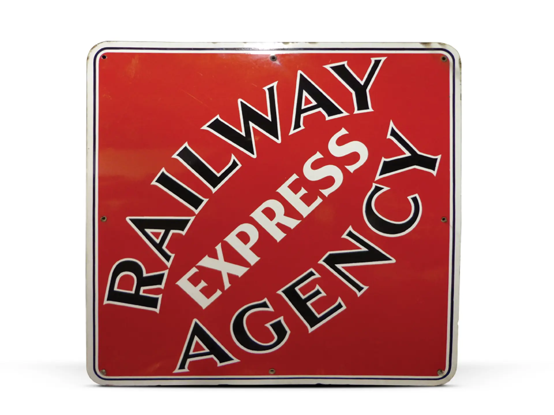 Railway Express Porcelain Sign | Auburn Memorabilia Auction | RM Sotheby's