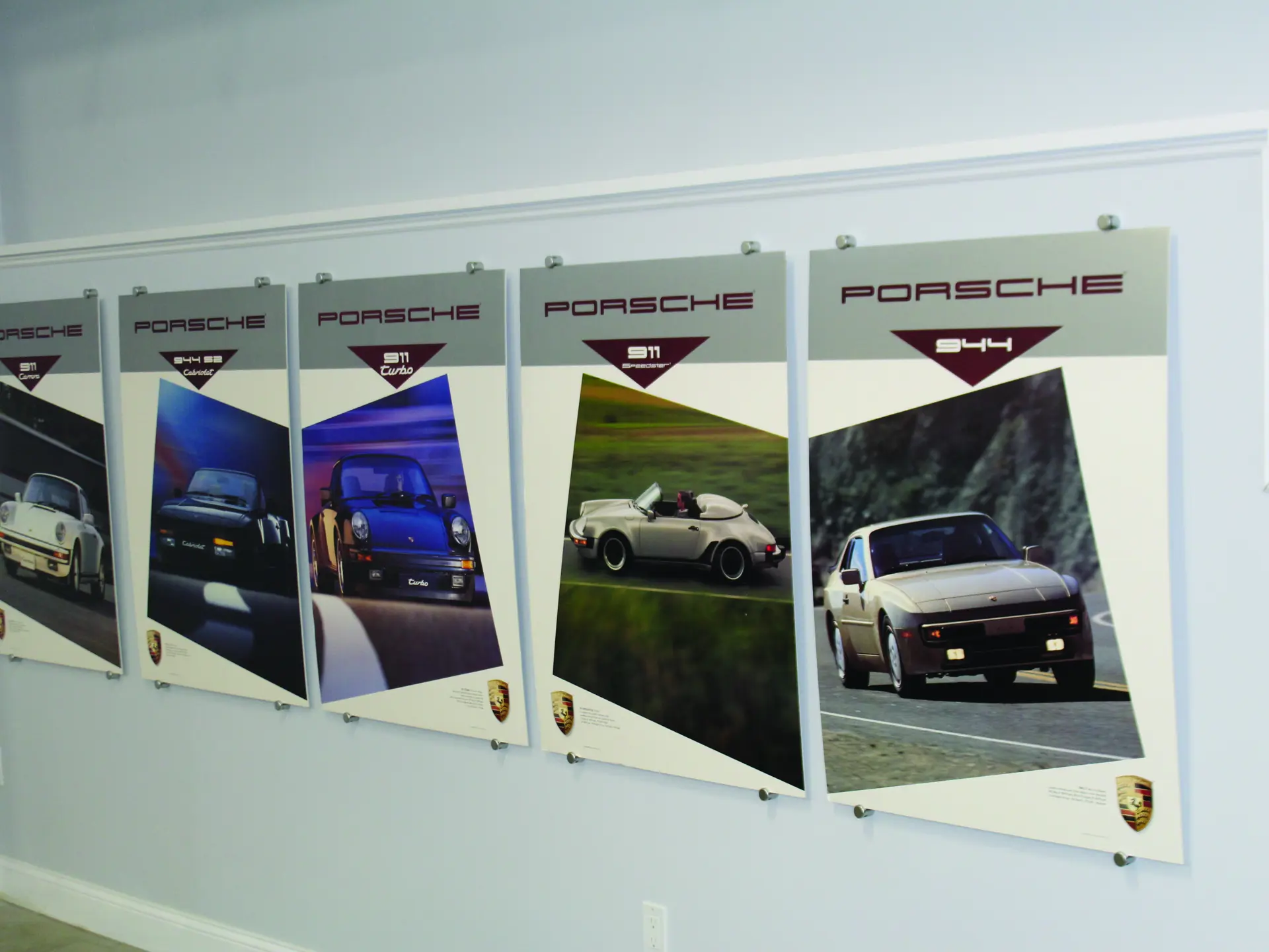 5 Porsche Dealer Wall Hangings 40in x 30in each | Fort Lauderdale 2017 ...