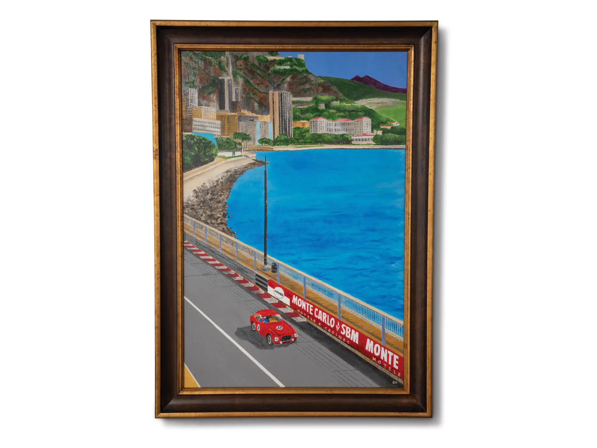 Ferrari Monte Carlo Painting by GH | The Elkhart Collection | RM Sotheby's