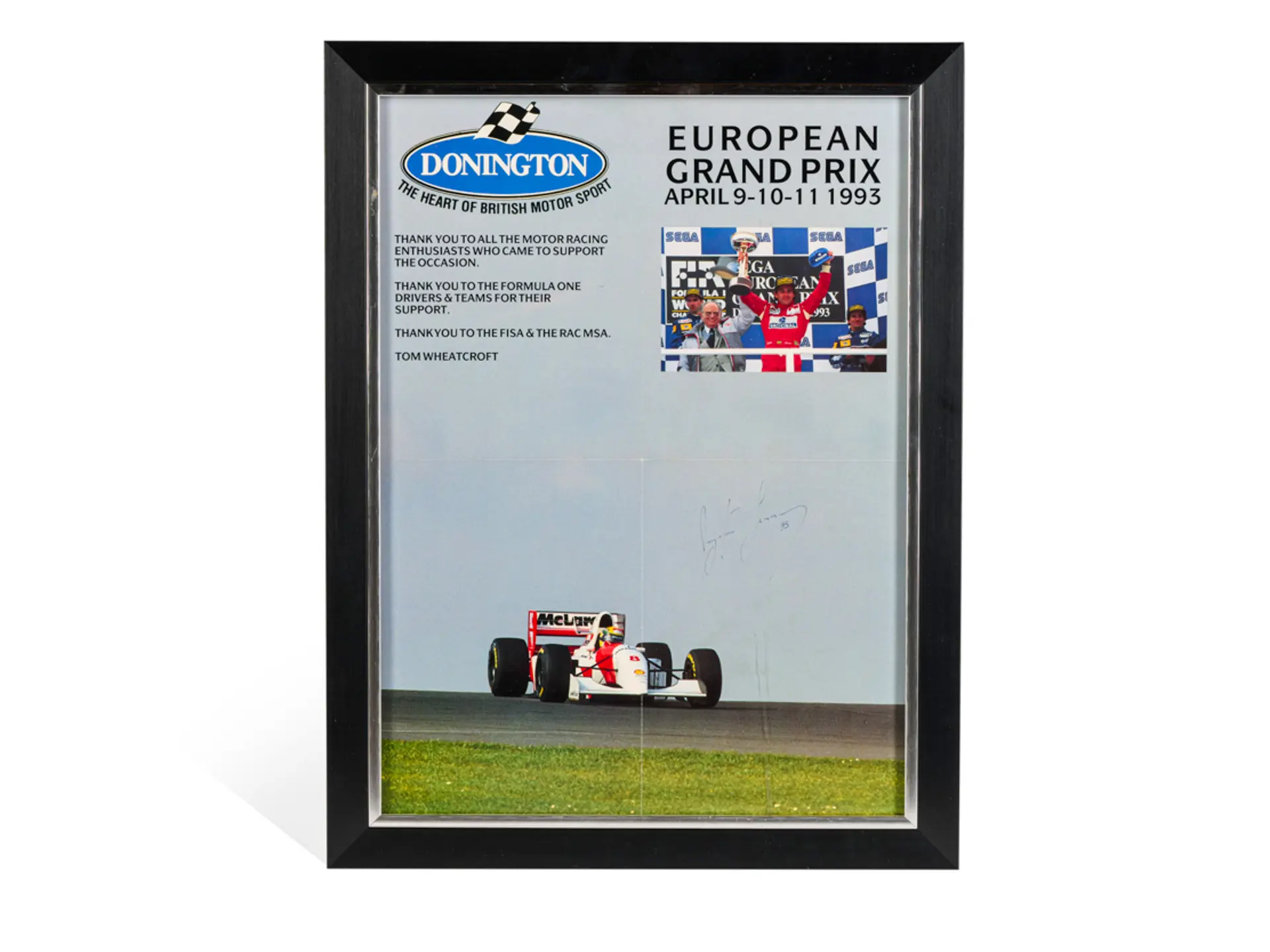 1993 European Formula 1 Grand Prix 'Lap of the Gods' Signed Poster ...