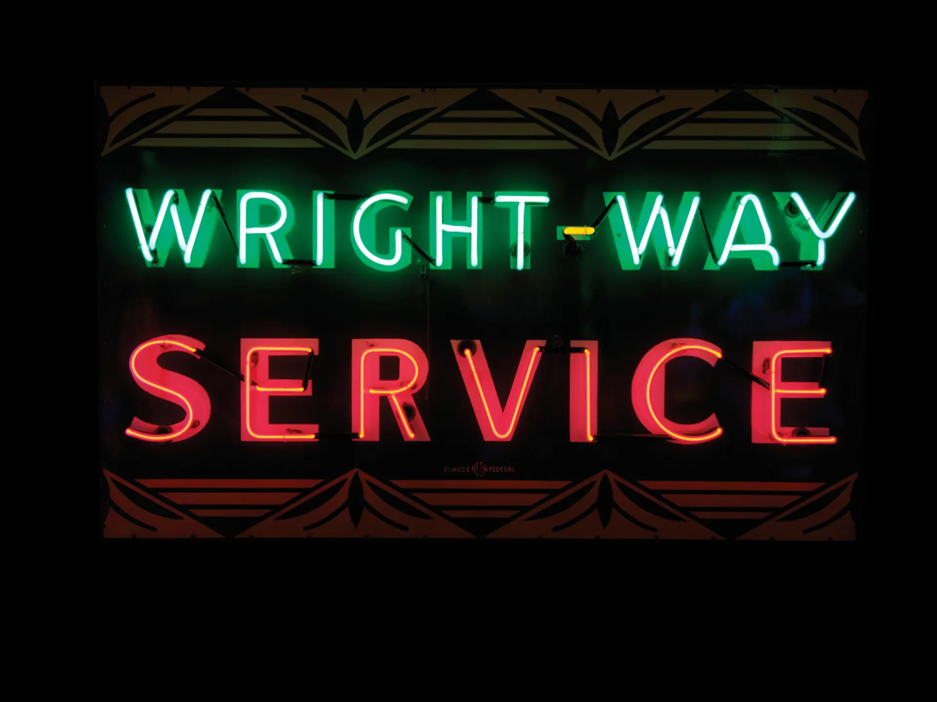 Wright-Way Service Neon | The Dingman Ford Collection | RM Sotheby's