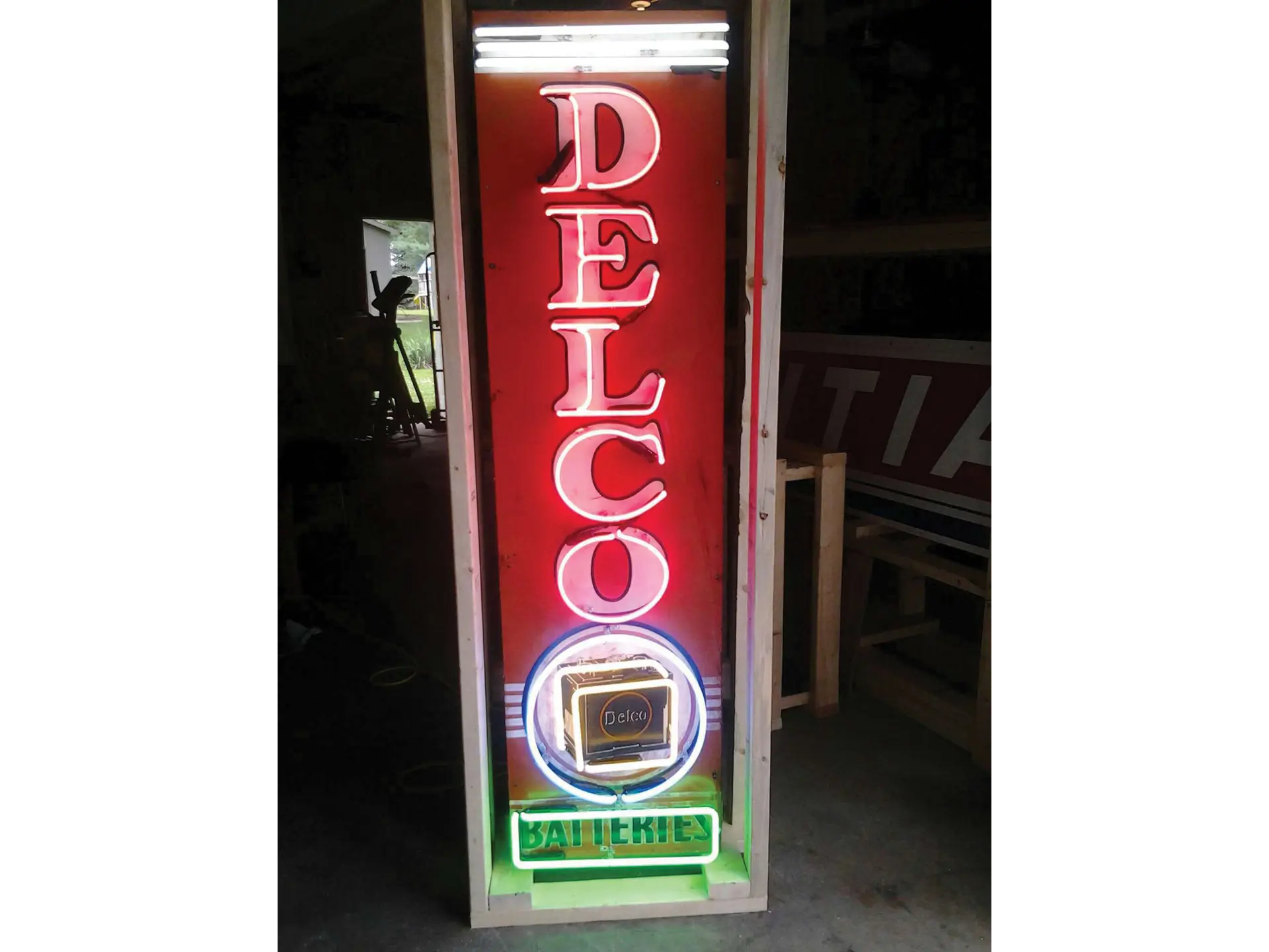 Delco Neon Sign, 18X72in, original, SSTN | Fort Lauderdale 2015 | RM ...