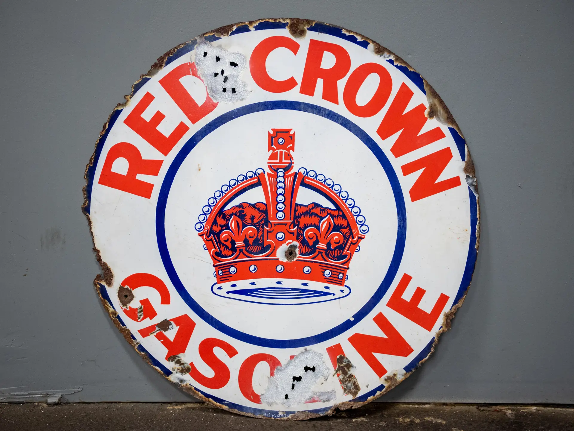 Red Crown Gasoline Porcelain Sign | Auburn Fall 2021 | RM Sotheby's