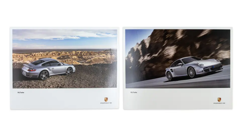 Two Porsche 911 Turbo Advertising Posters | The White Collection ...