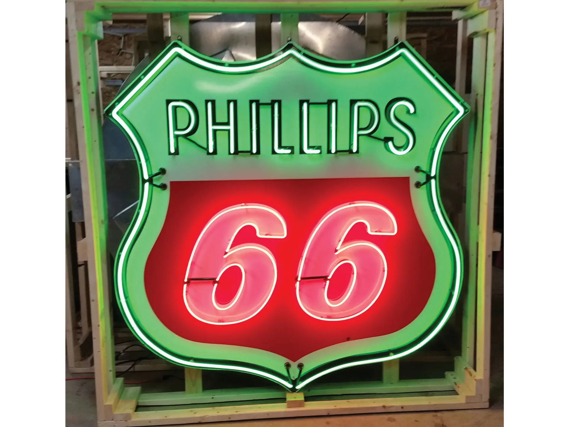 Phillips 66 Neon Sign, 72X72in, original, SSPN | Fort Lauderdale 2015 ...