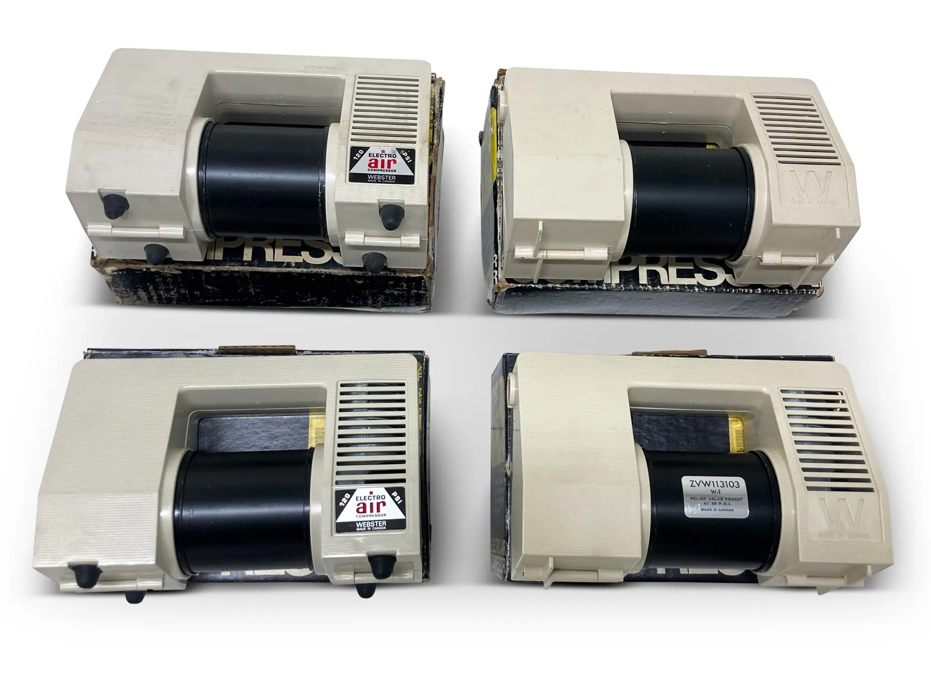 Four Webster Air Compressors | The White Collection | Online | RM Sotheby's