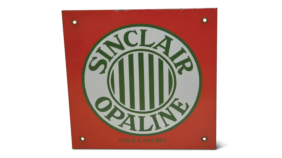 Sinclair Opaline with Strips Logo Porcelain Sign | Auburn Fall 2019 ...