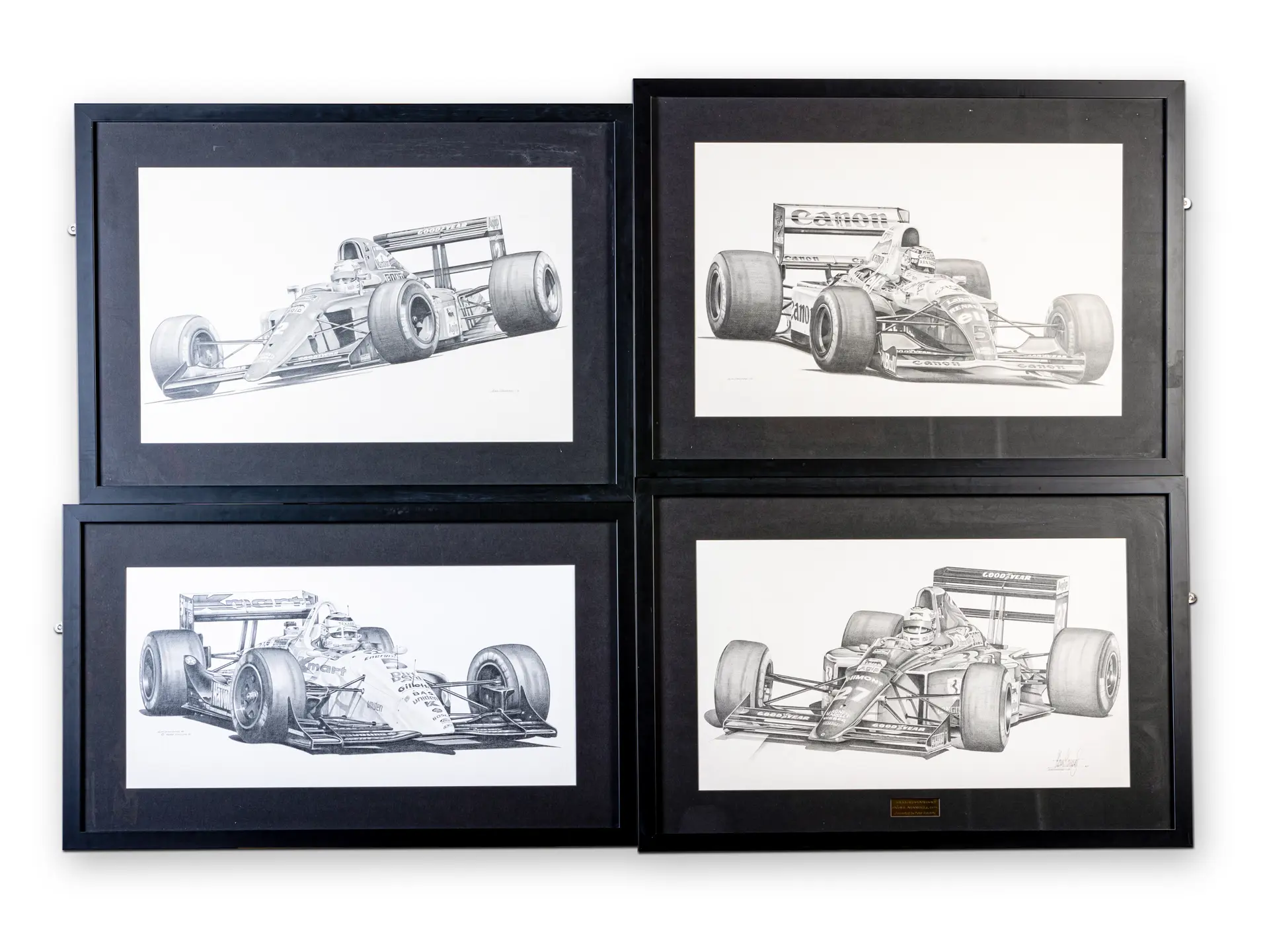 Four Framed Alan Stammers Sketches | Nigel Mansell’s Legacy Collection ...