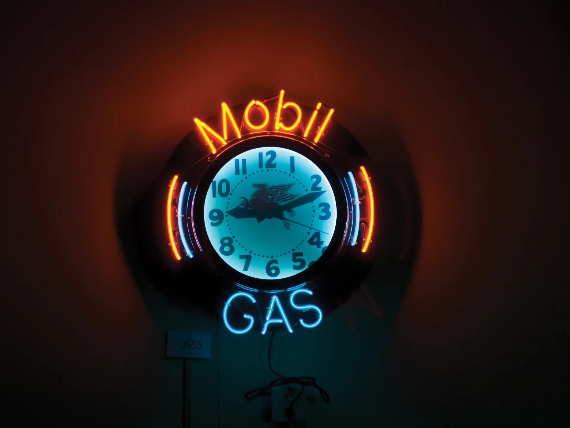 Mobil Gas Neon Clock | The Astor Collection | RM Sotheby's