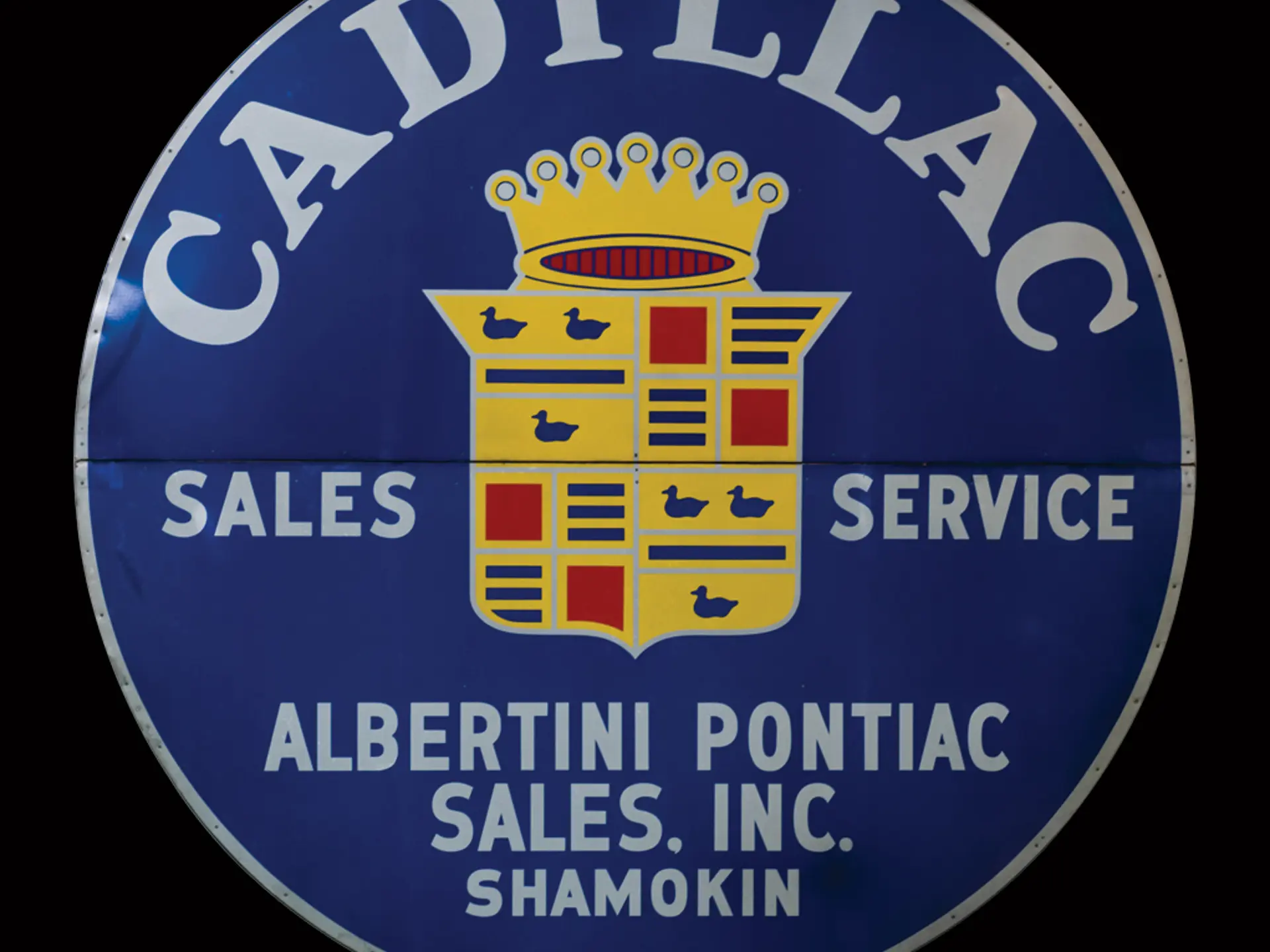 Cadillac Sales and Service Sign | Vintage Motor Cars of Hershey 2009 ...