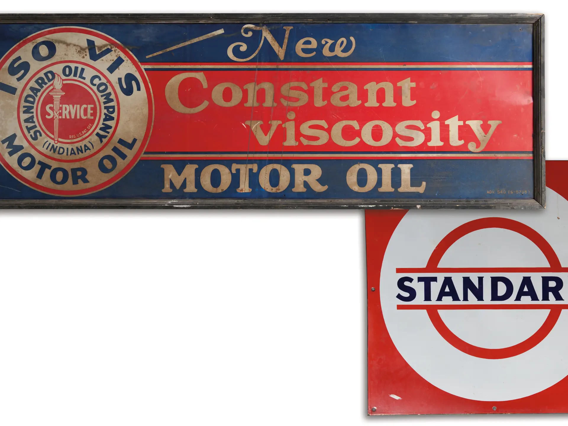 Two Standard Oil Signs | The Dingman Collection 2012 | RM Sotheby's