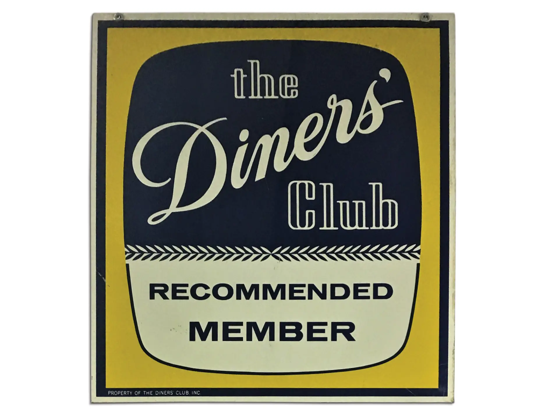 The Diners' Club Sign | Auburn Fall 2018 | RM Sotheby's