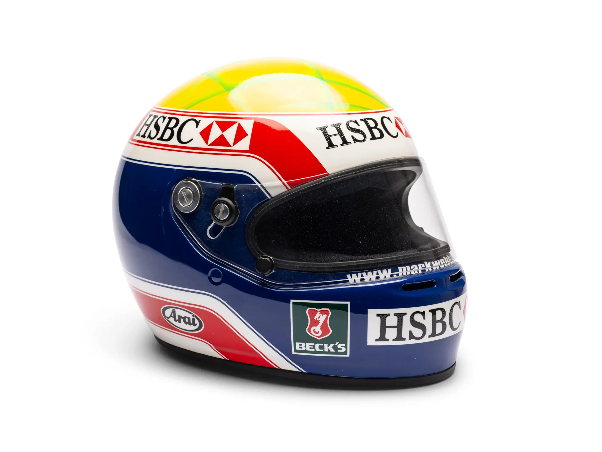 2004 Mark Weber Jaguar Racing Formula 1 Arai Signed Replica Helmet ...