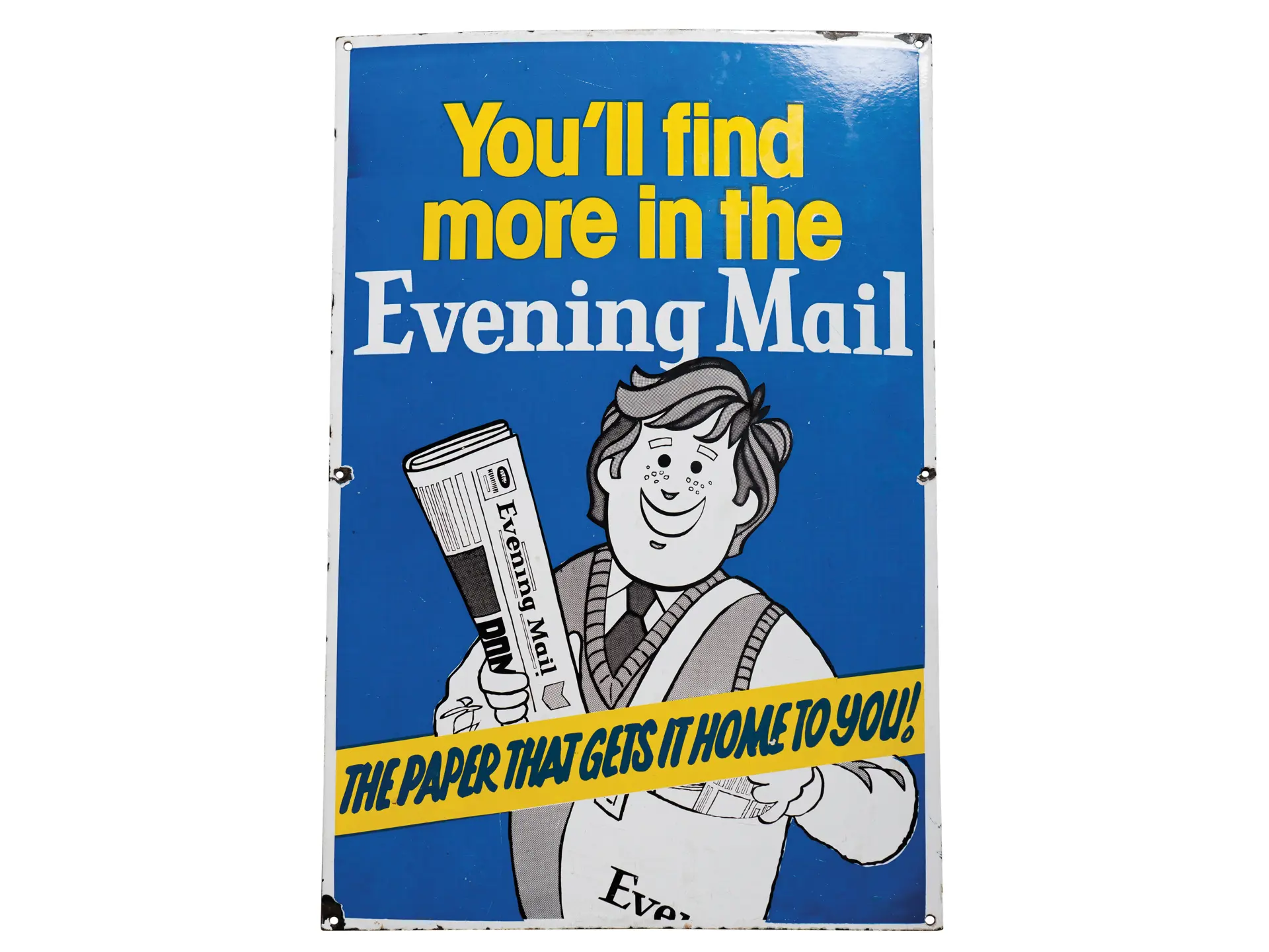 Evening Mail Porcelain Sign | The Dingman Collection | RM Sotheby's