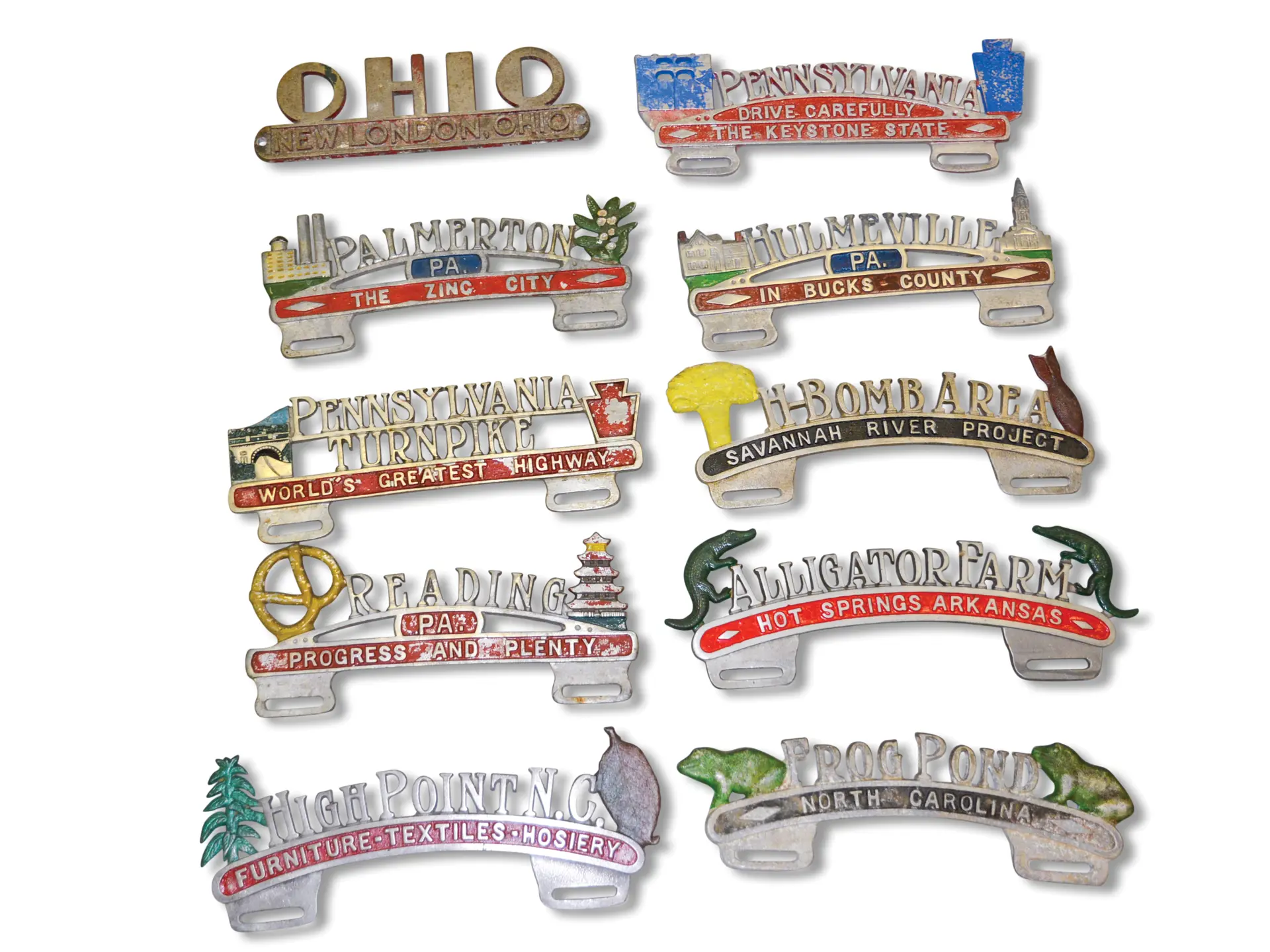Ten Cast Aluminum License Plate Attachments | Auburn Fall 2019 | RM ...