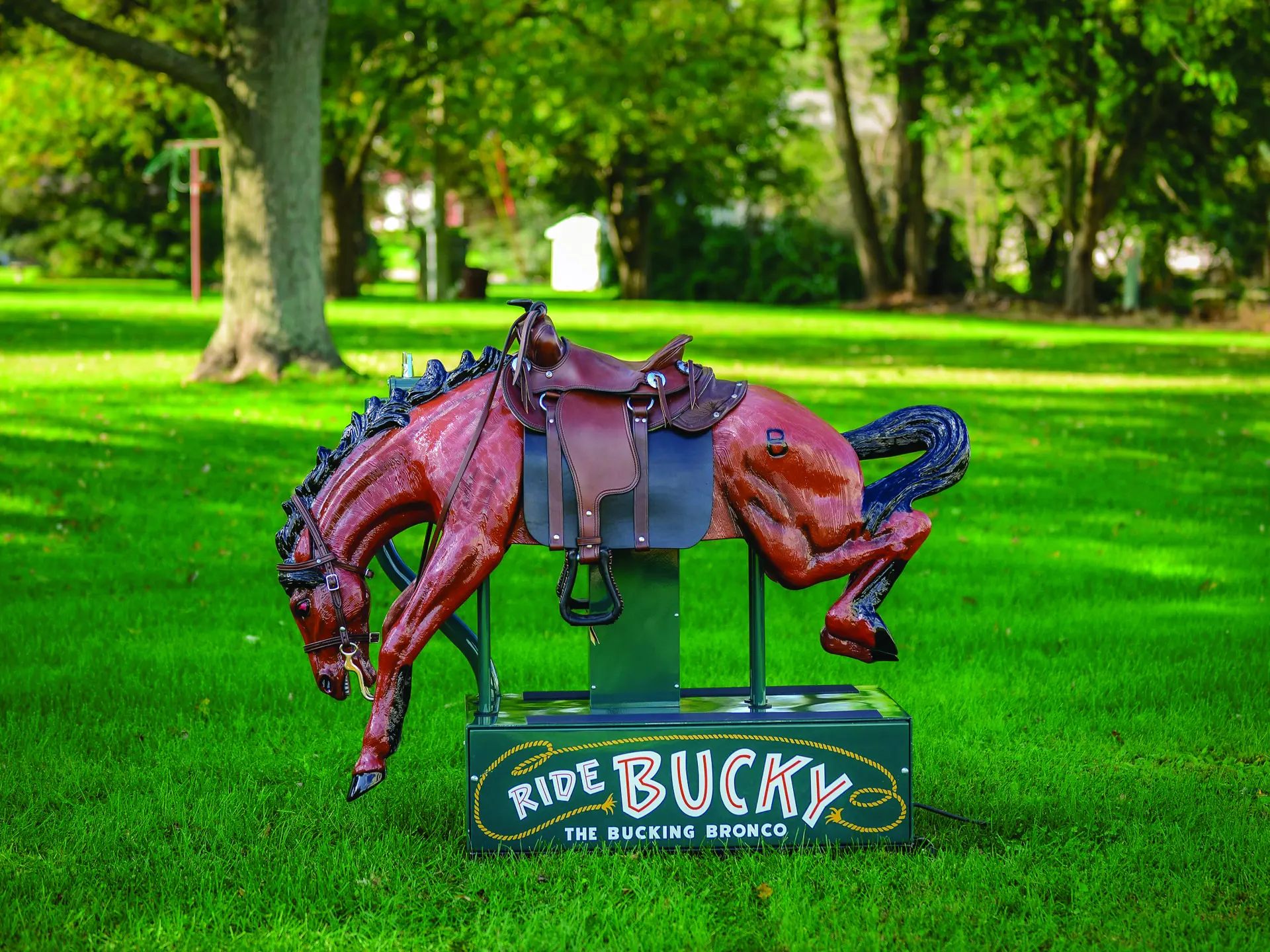 Super Rare, Vintage, Bally, " Bucky the Bucking Bronco " Coin Operated ...