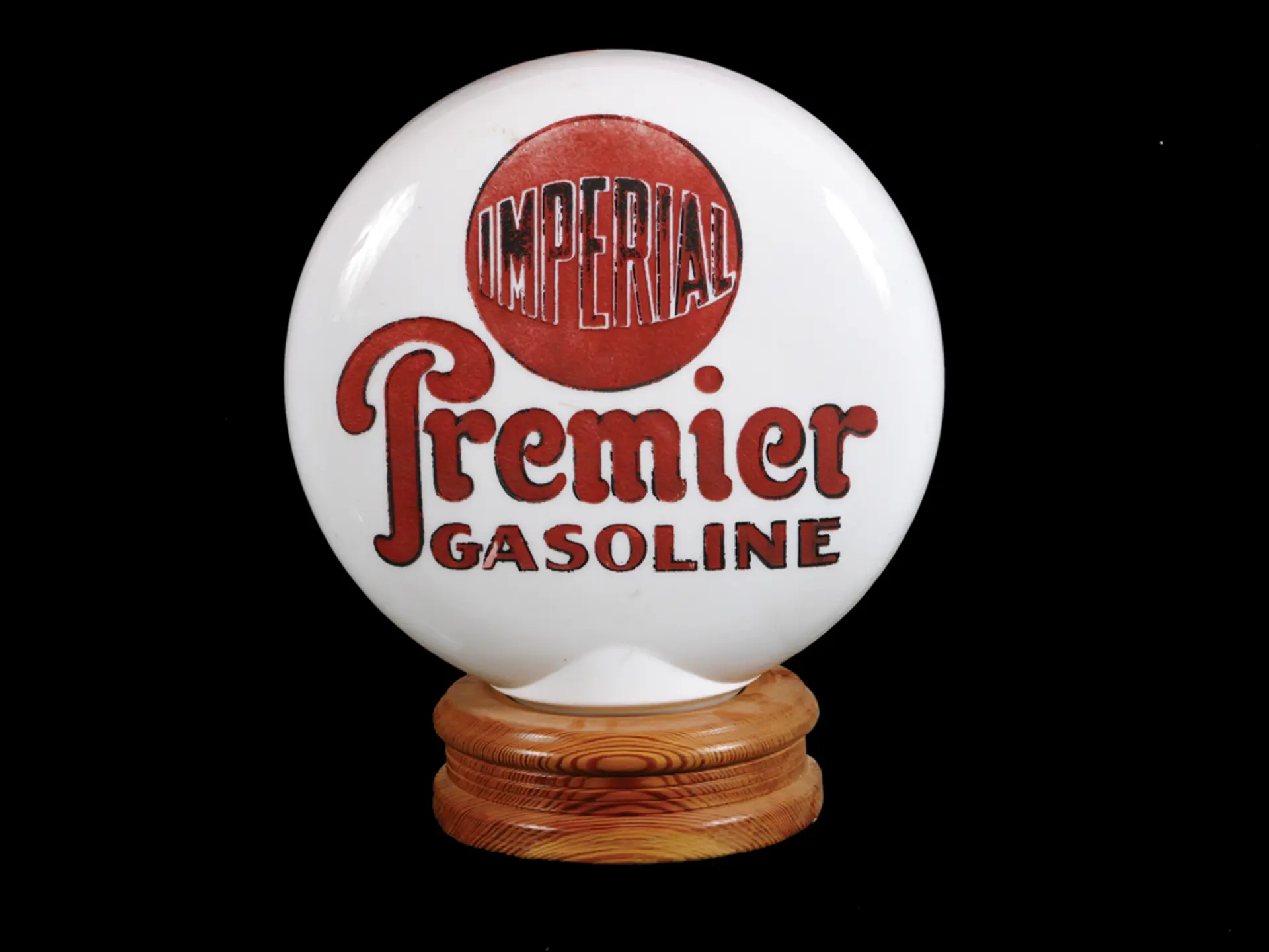 IMPERIAL RED BALL GAS PUMP GLOBE | Private Collection of Tom & Marlene ...
