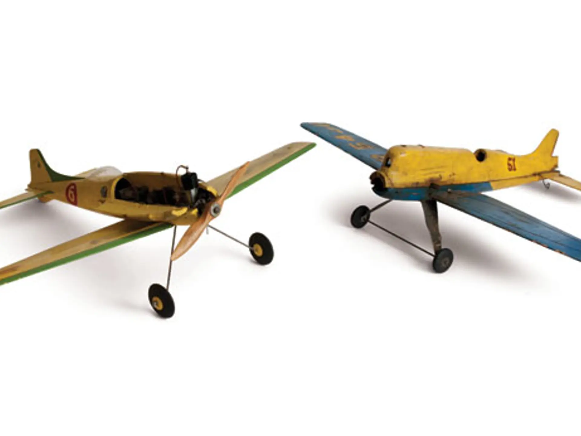 Two Model Airplanes: A Berkeley and a Monogram Whirlwind (29" X 8" X 24 ...