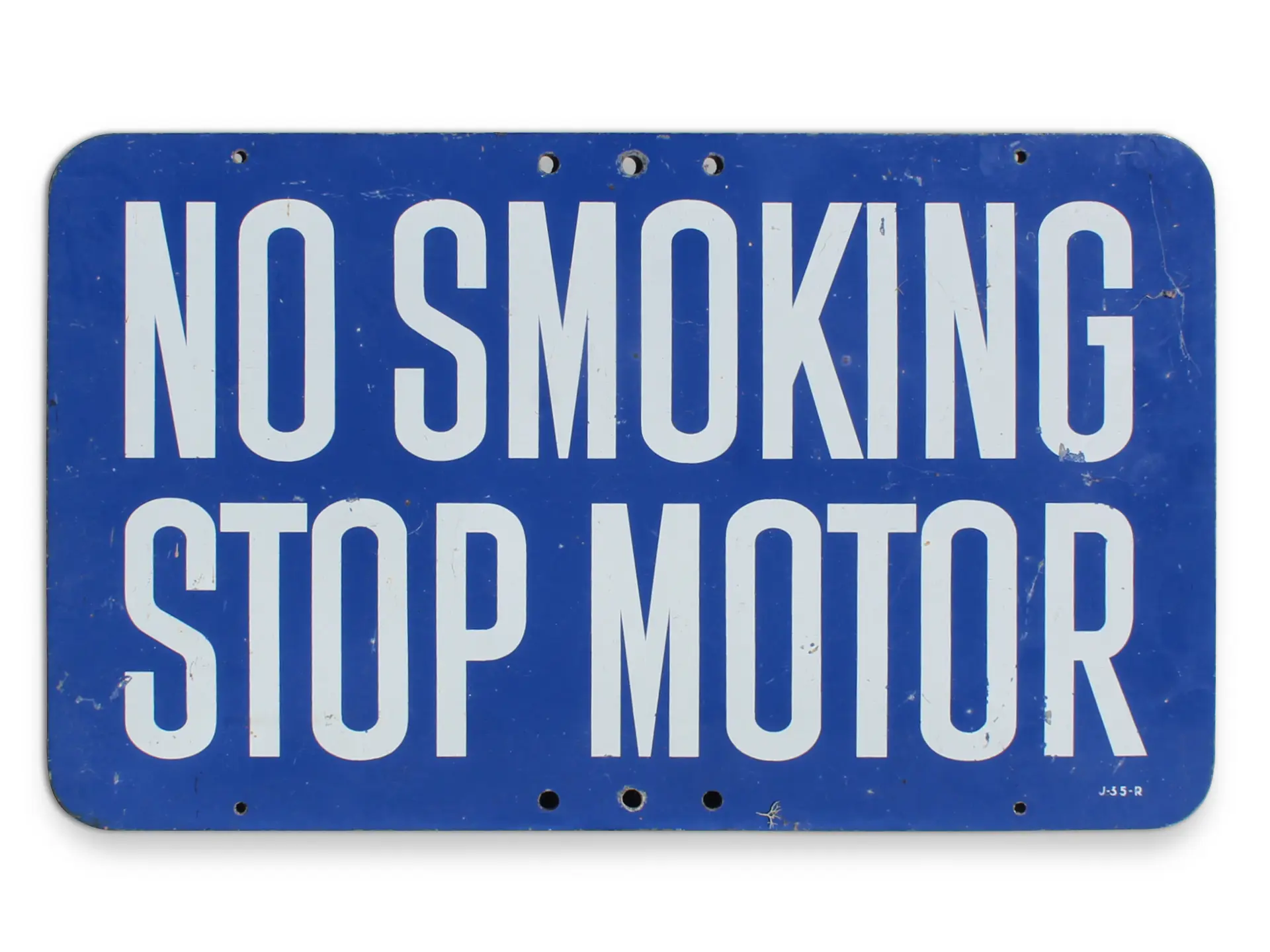 No Smoking Stop Motor Tin Sign | Hershey 2023 | RM Sotheby's