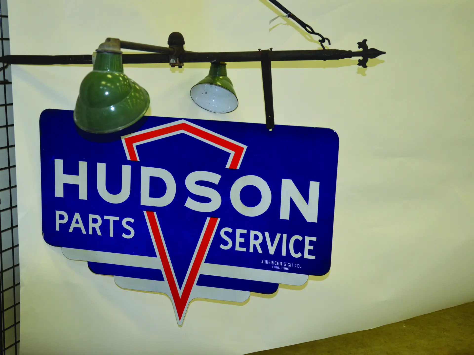 1940s Hudson Automobiles Sales - Service double-sided porcelain ...