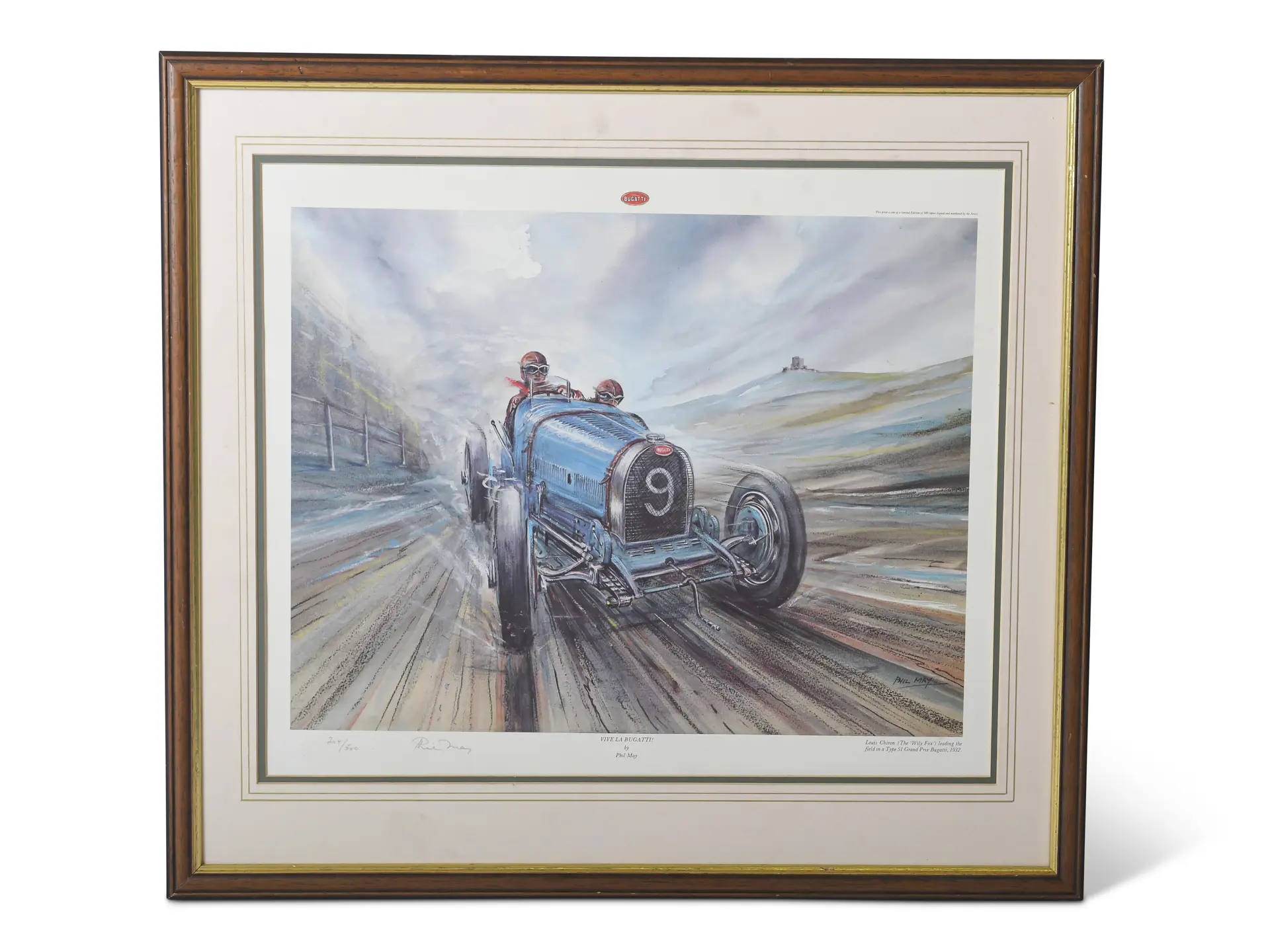 Vive La Bugatti: Louis Chiron Bugatti Type 51 Print | The Garagista ...