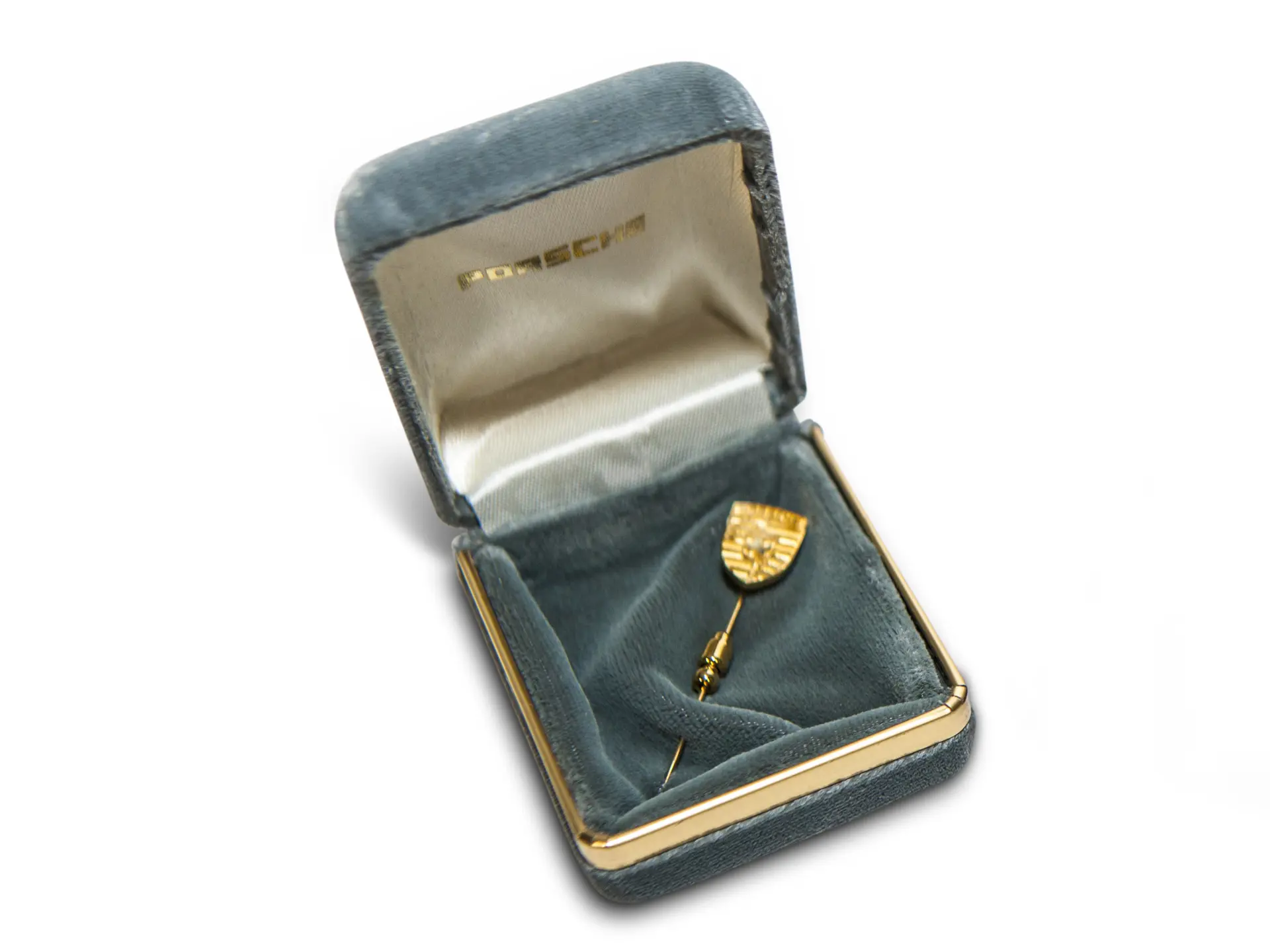 Porsche Crest Gold Lapel Pin, Factory Service Award, ca. 1960s | A ...
