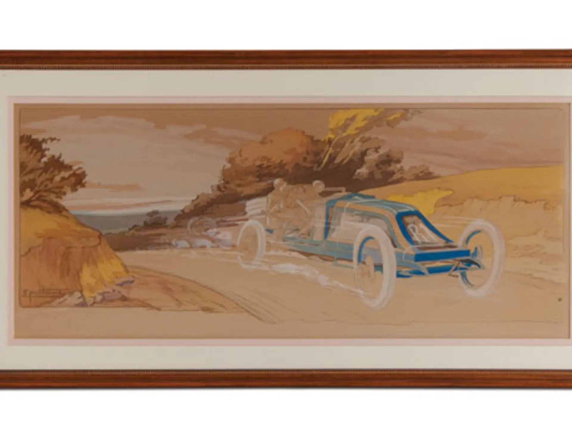 "Blue R1 Racing Renault" by Ernst Montaut (36.5" X 18.5") | Auburn Fall ...