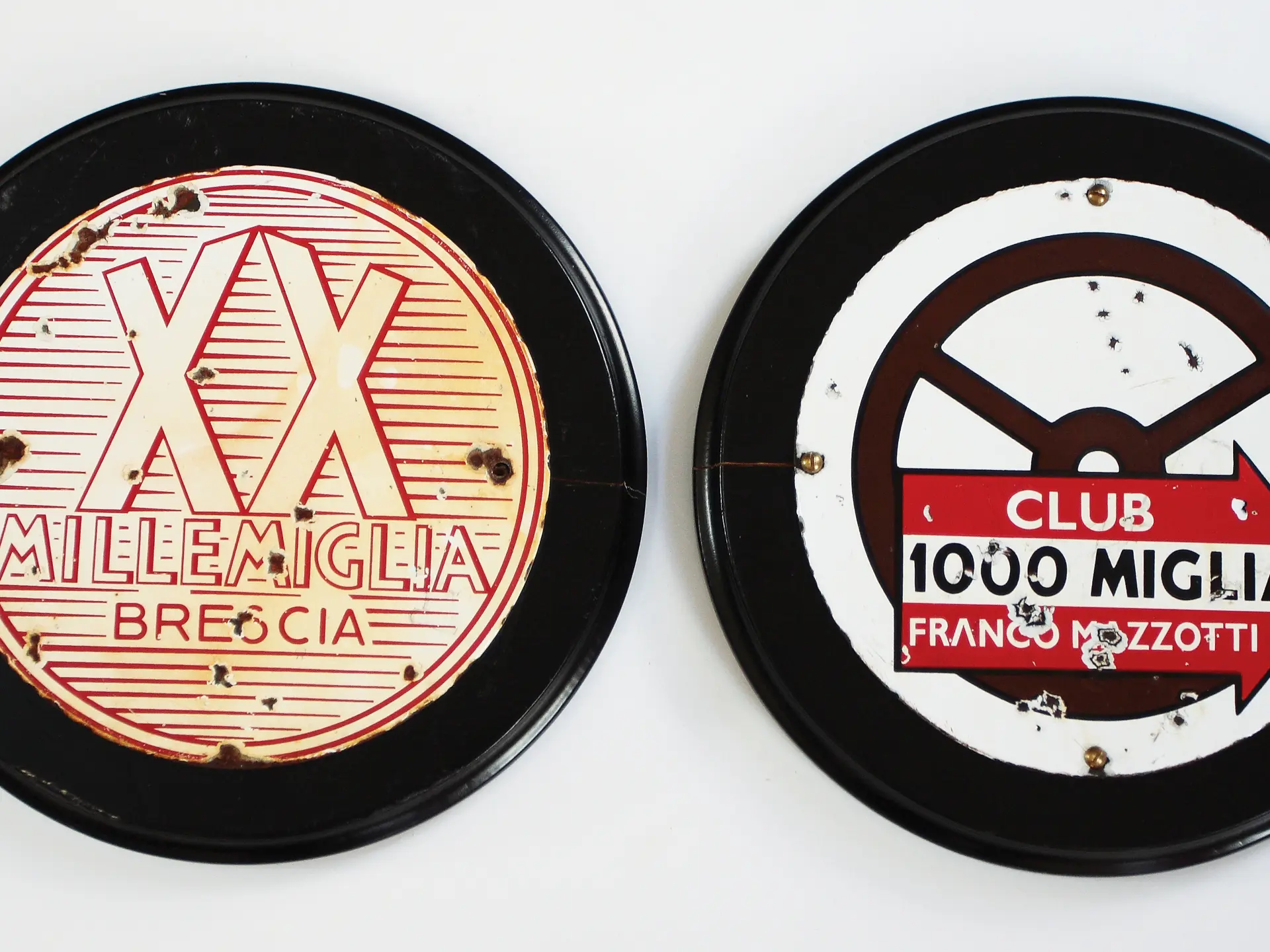 Two Original Mille Miglia Route Markers | Sporting Classics of Monaco 2010 | RM Sotheby's