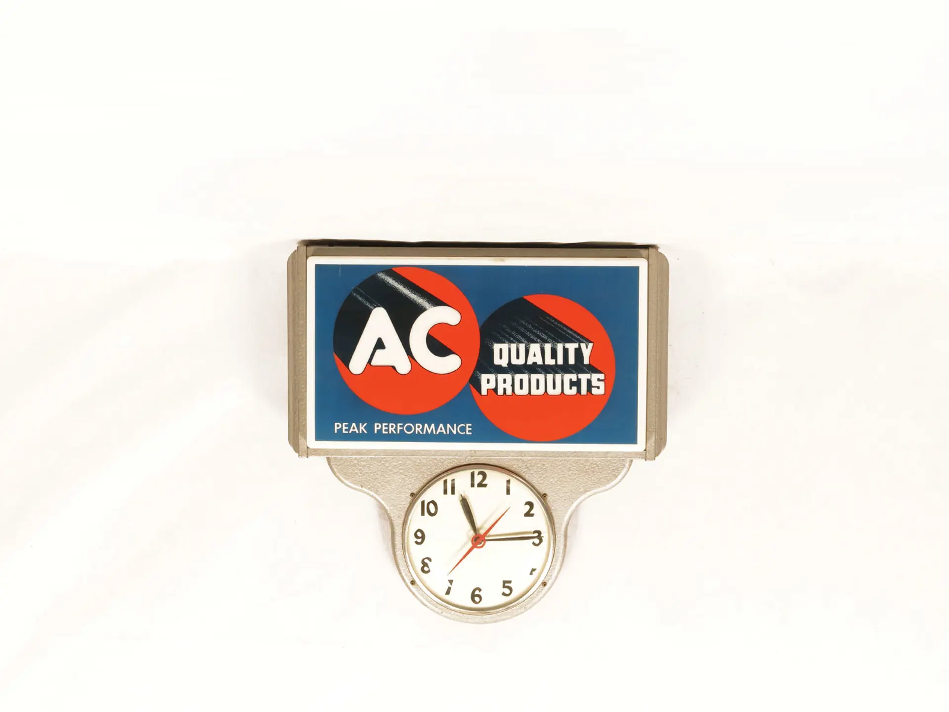 AC Products Plastic and Metal Clock | Auburn Memorabilia Auction | RM ...