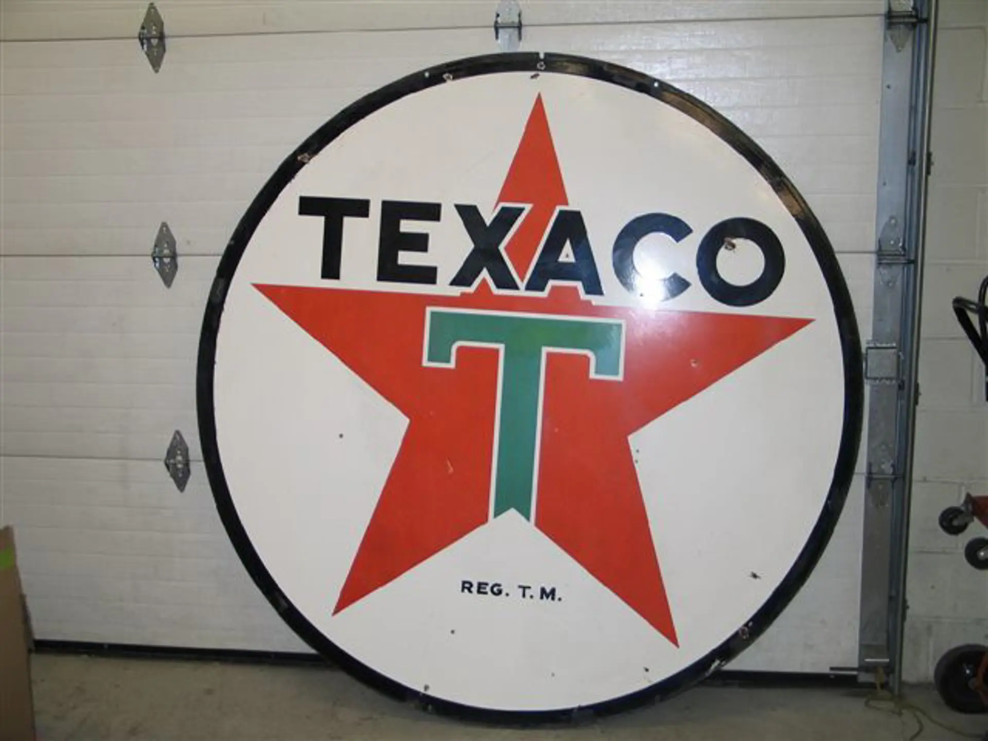 6ft. Round 1950 Texaco Porcelain sign. | The Florida Collector Car ...