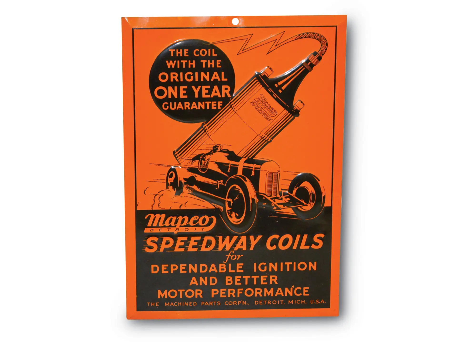 Mapco Speedway Coils with Race Car Sign | Auburn Spring 2019 | RM Sotheby's