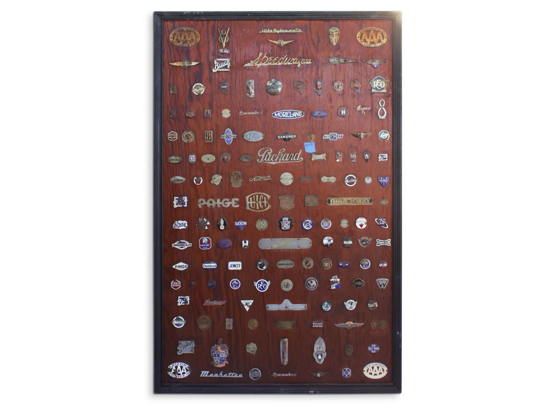 Collection of Marque Grille and Radiator Badges on Board | Hershey 2023 ...