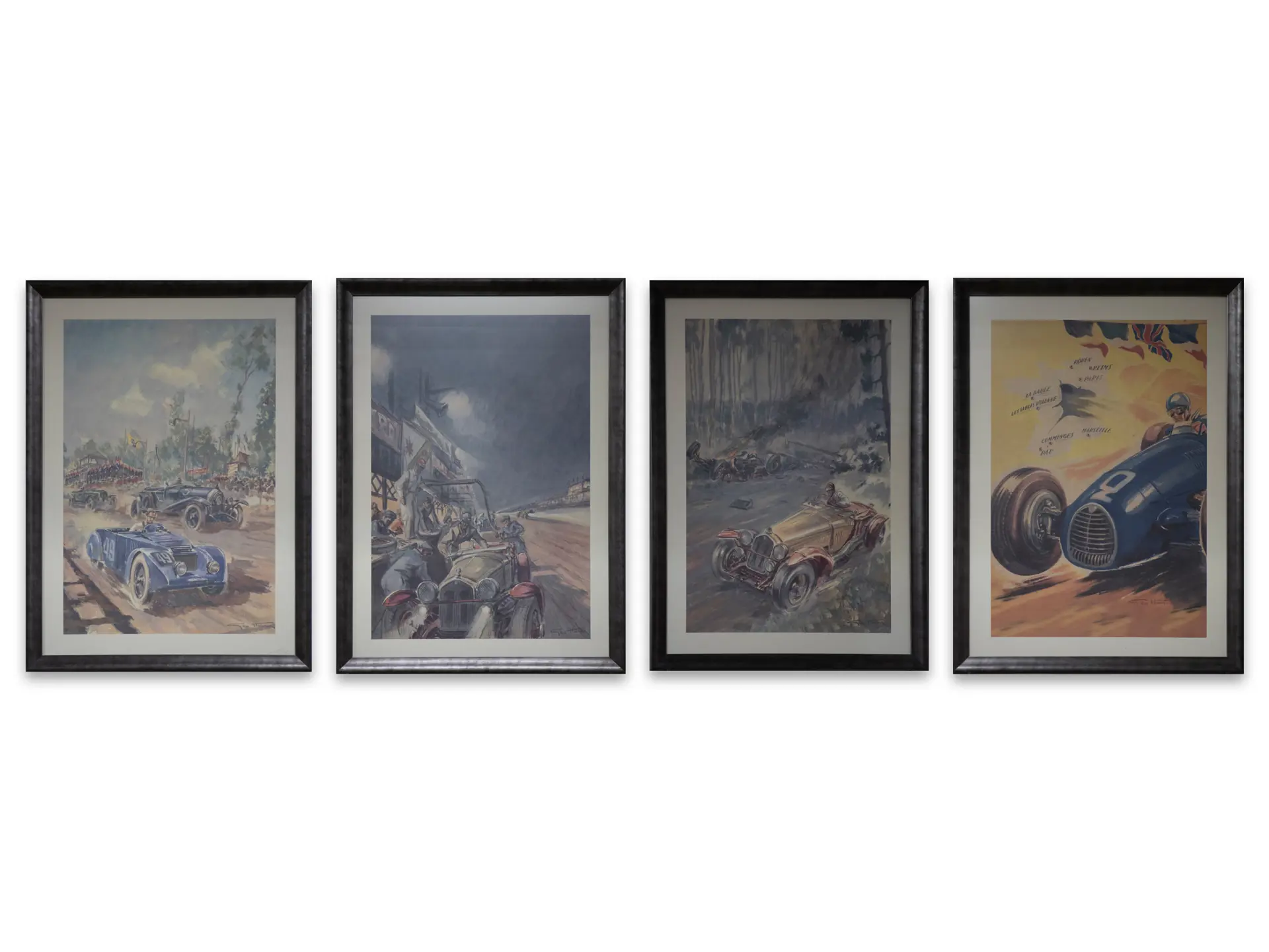 Four Geo Ham Framed Prints | Gene Ponder Collection | RM Sotheby's