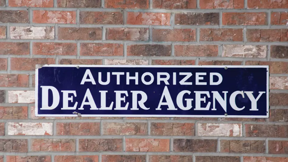 Authorized Dealer Agency Sign | Joe's Garage - The MacPherson ...