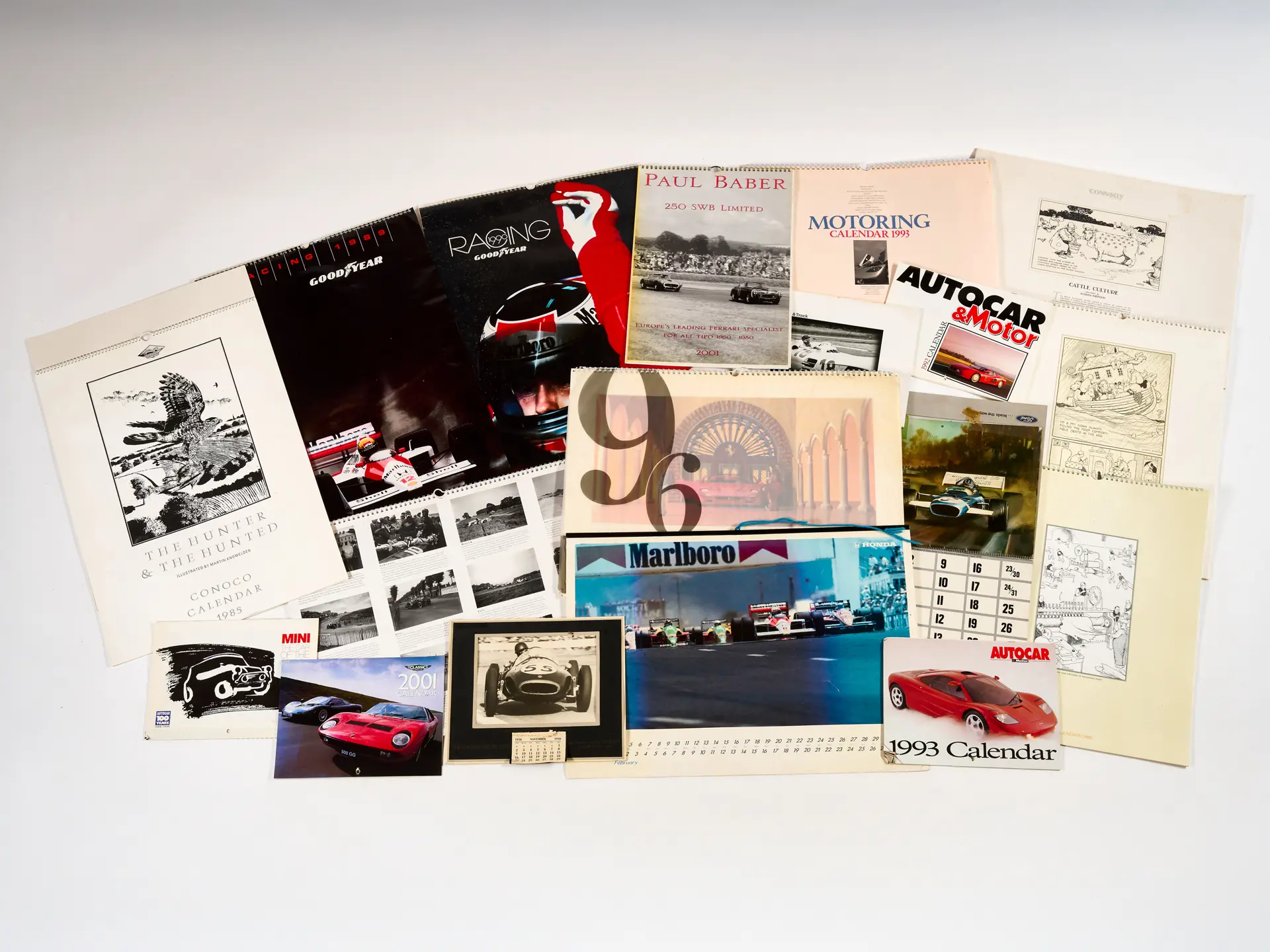 Assorted Car Calendars | The February Memorabilia Sale: Featuring The ...