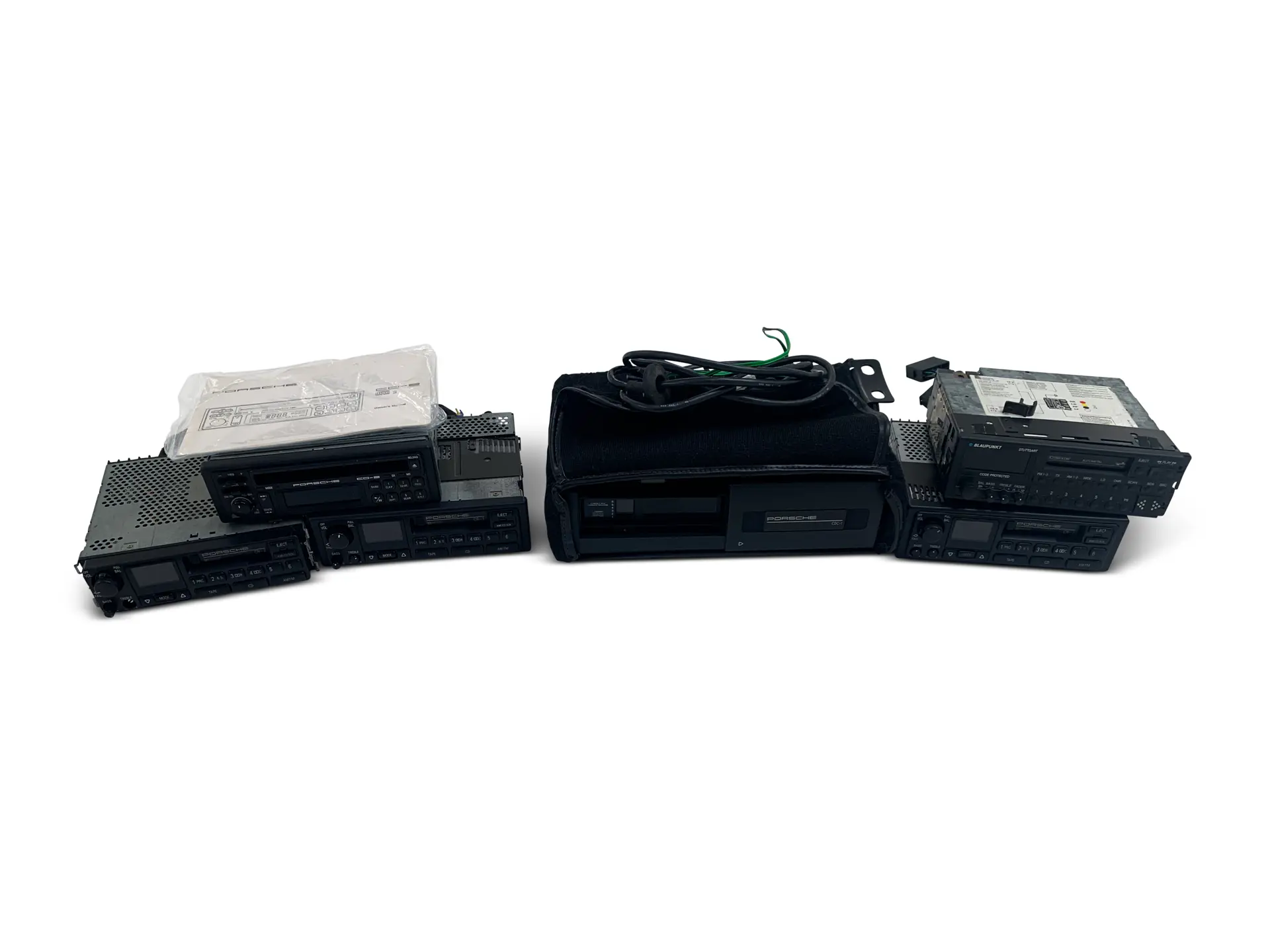 Porsche Stereos and CD Changer with Housing | The White Collection ...